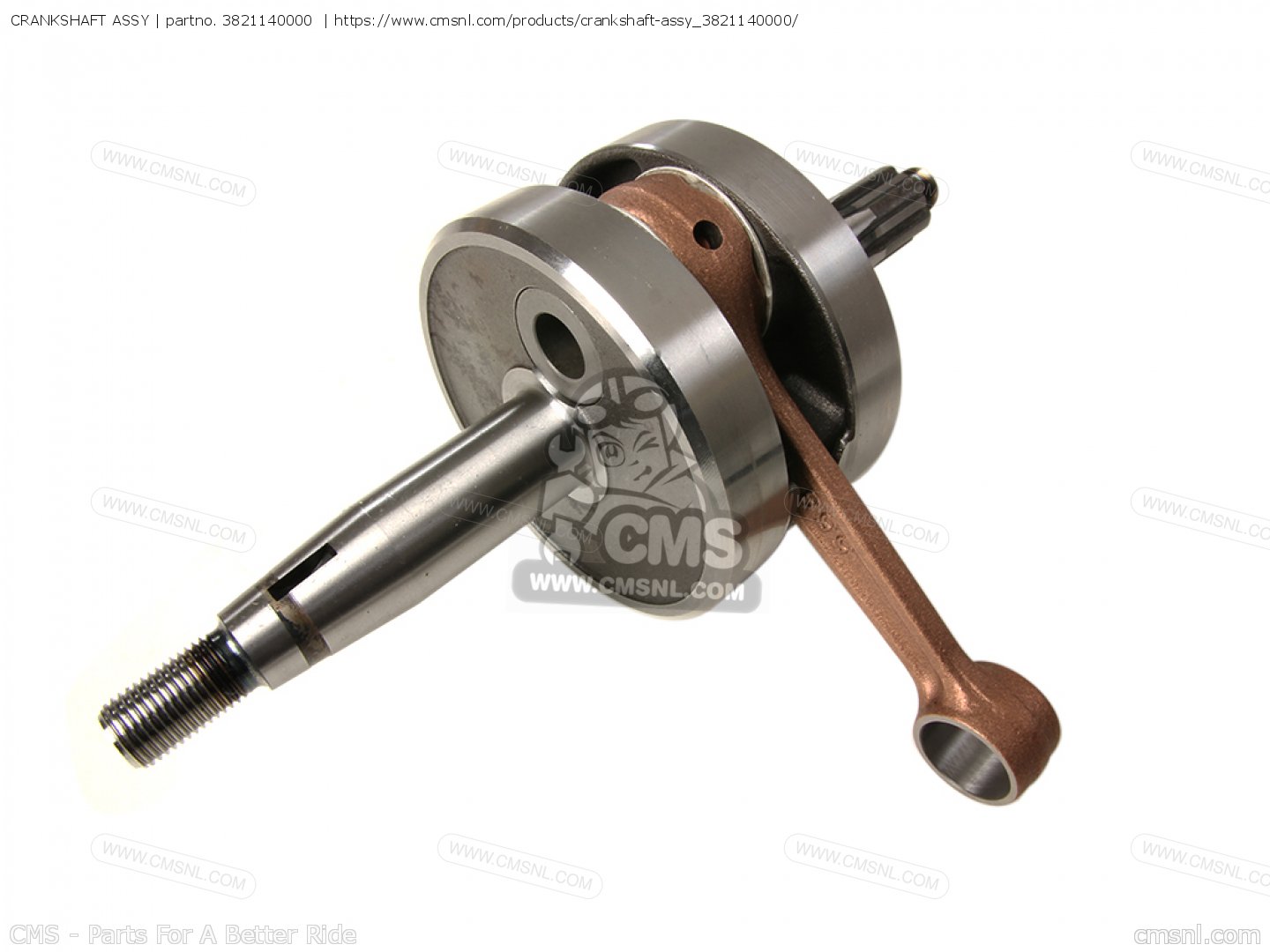 3821140000: Crankshaft Assy Yamaha - buy the 382-11400-00 at CMSNL