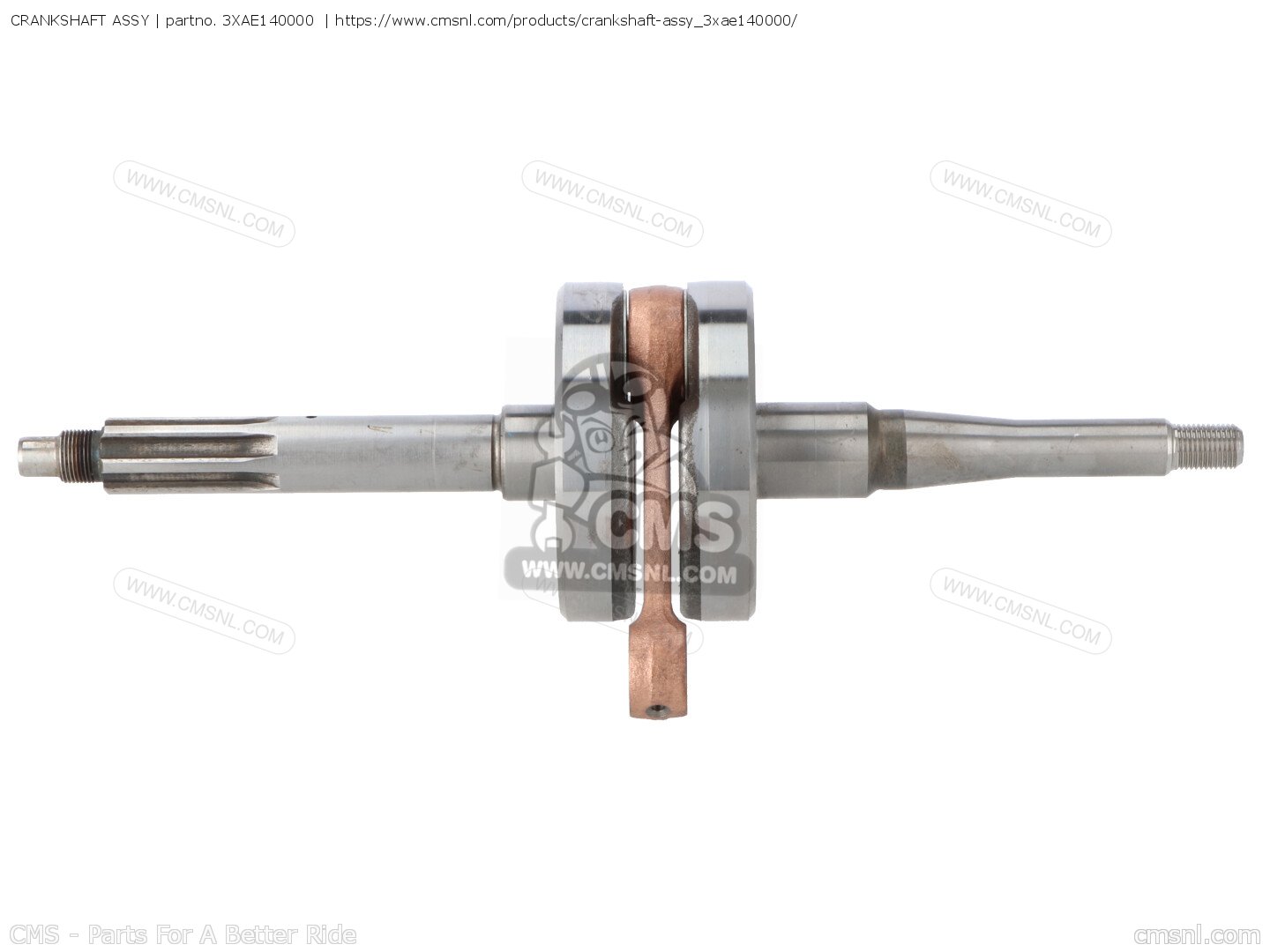 3XAE140000: CRANKSHAFT ASSY Yamaha - buy the 3XA-E1400-00-00 at CMSNL