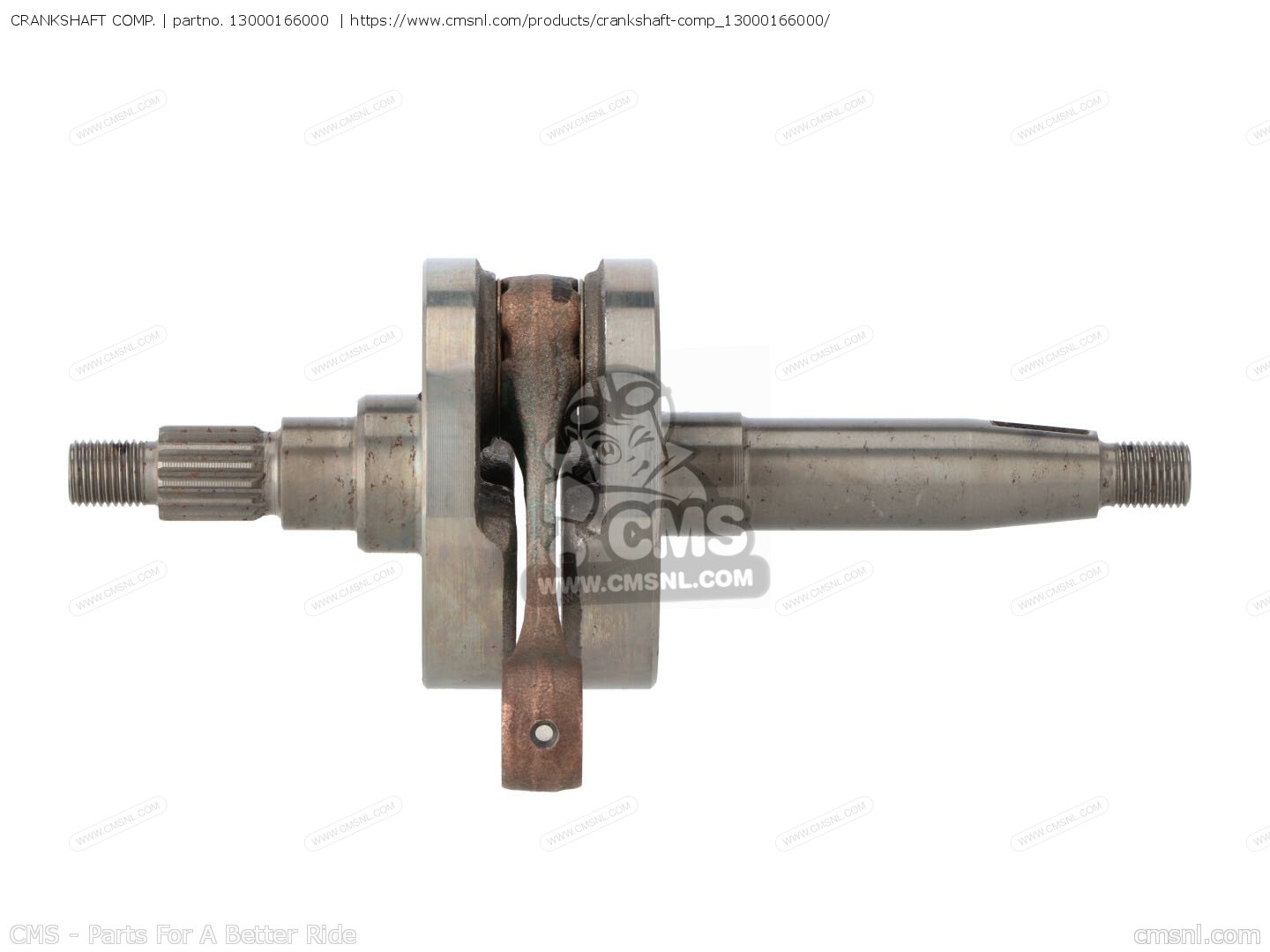 13000166000: CRANKSHAFT COMP. Honda - buy the 13000-166-000 at CMSNL