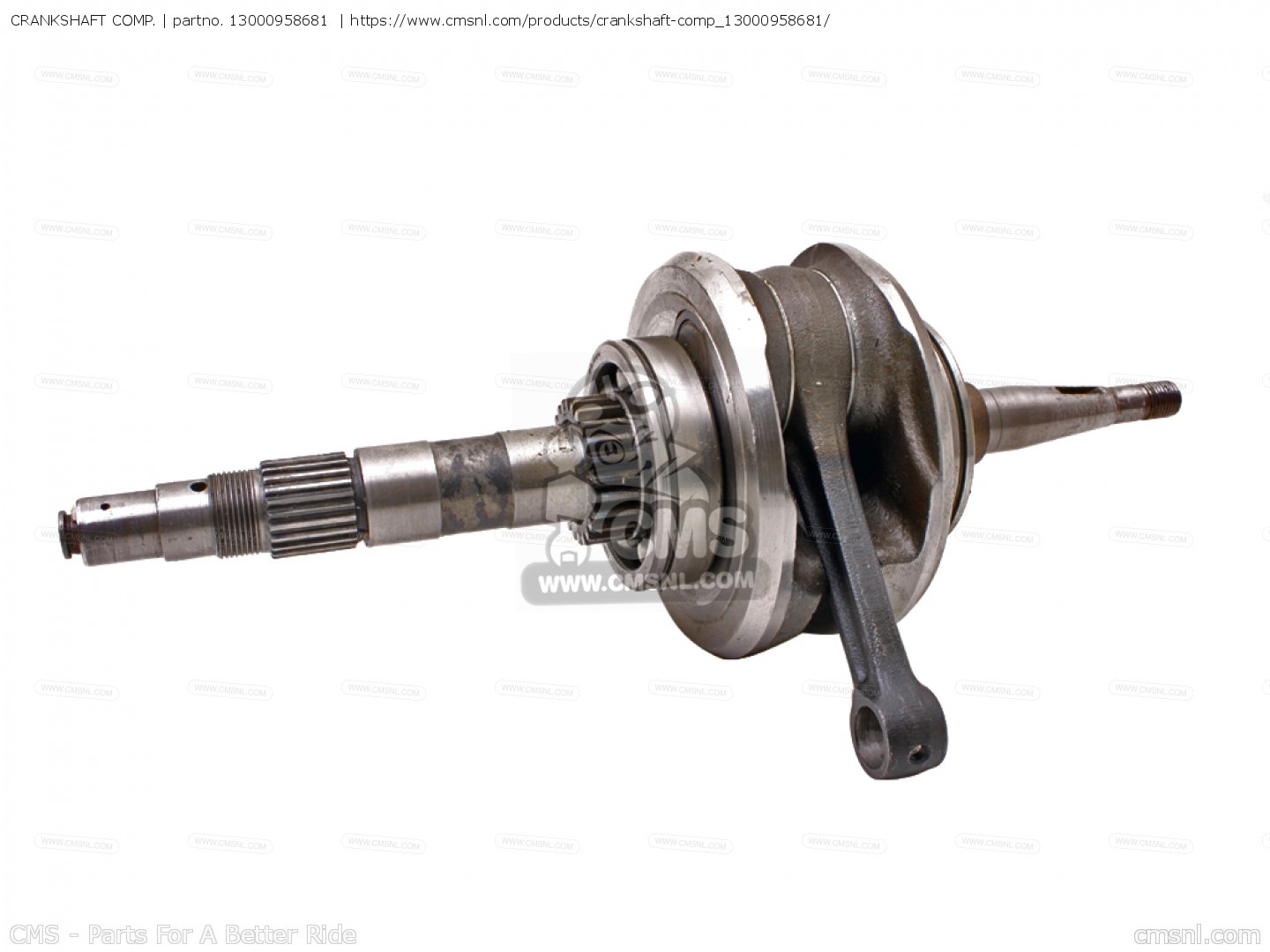 13000958681: CRANKSHAFT COMP. Honda - buy the 13000-958-681 at CMSNL