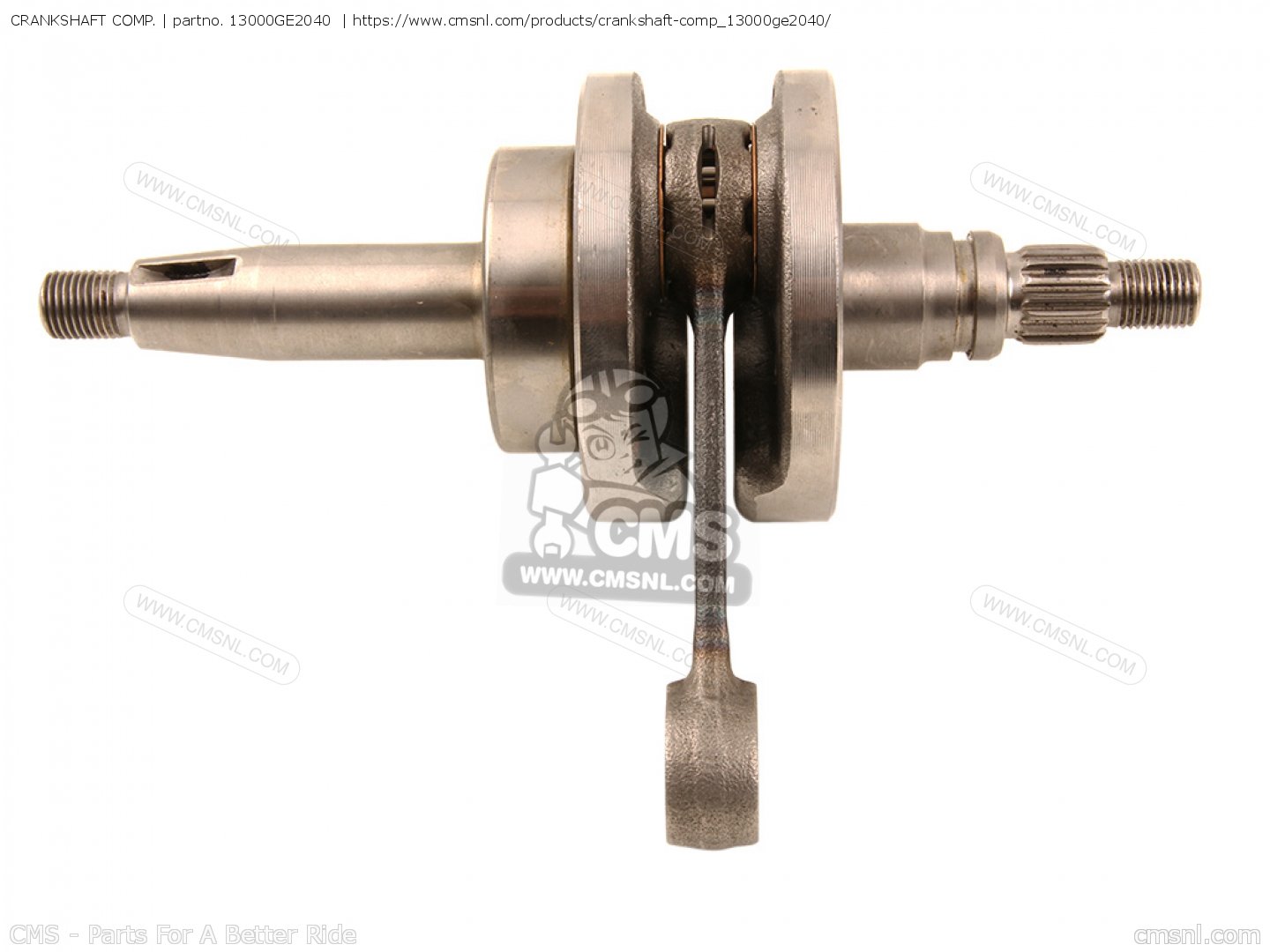13000GE2040: Crankshaft Comp. Honda - buy the 13000-GE2-040 at CMSNL