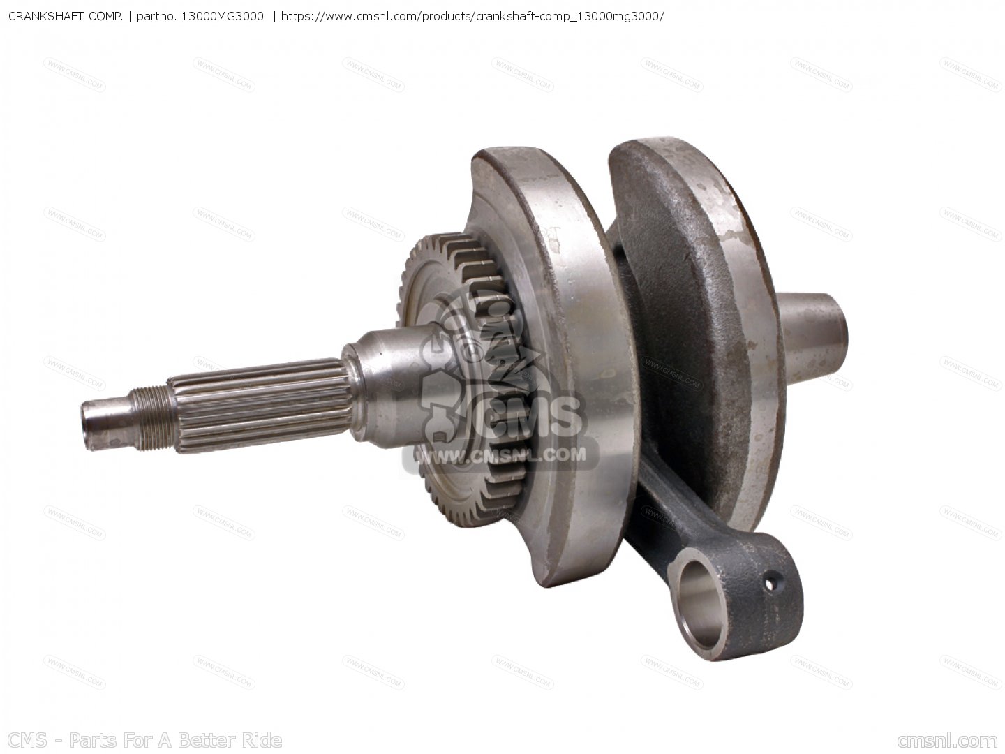 13000MG3000: Crankshaft Comp. Honda - buy the 13000-MG3-000 at CMSNL