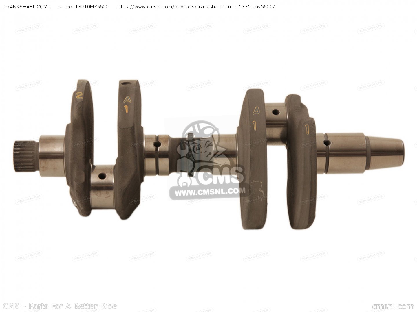 13310MY5600: CRANKSHAFT COMP. Honda - buy the 13310-MY5-600 at CMSNL
