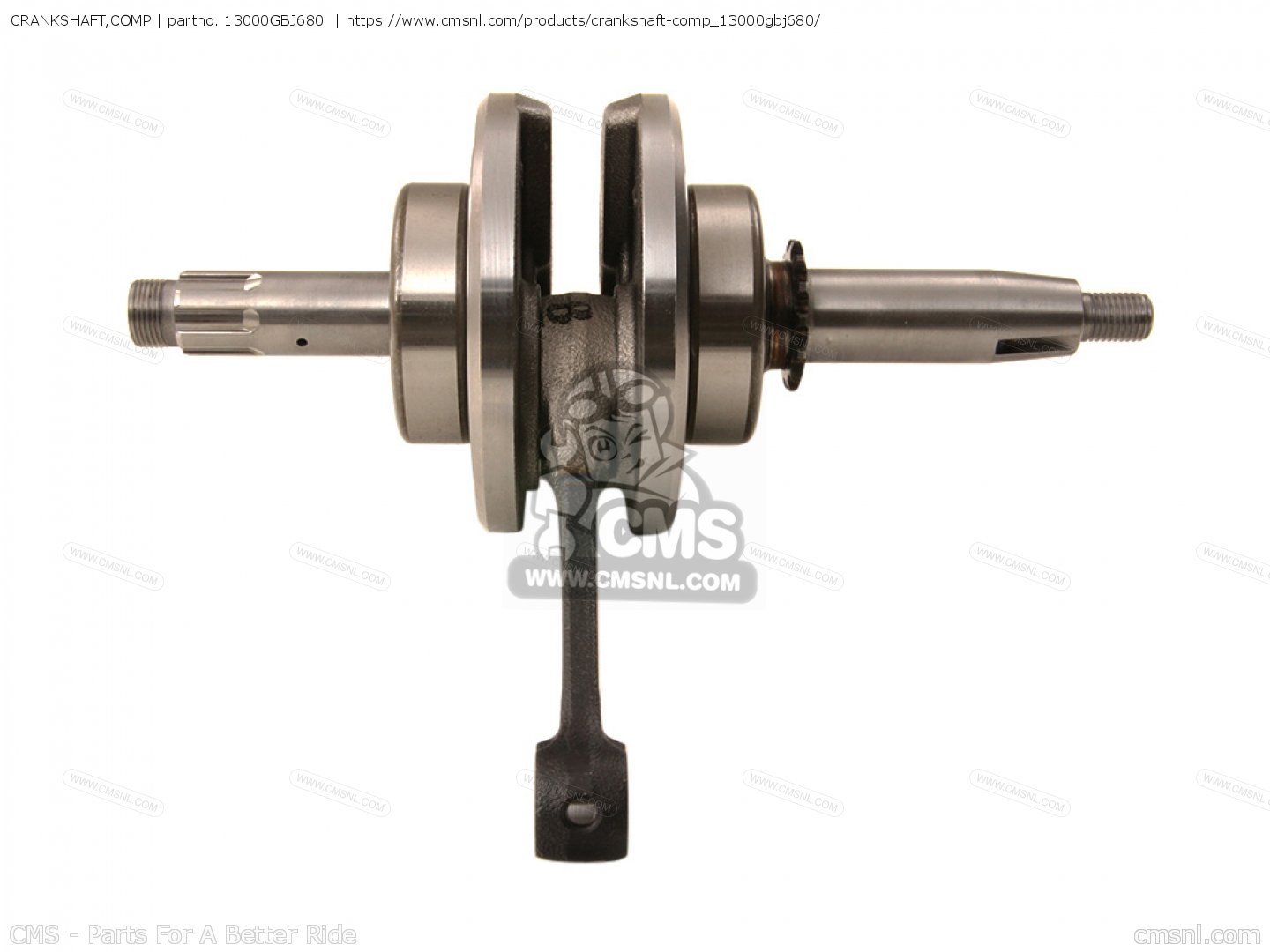 13000GBJ680: CRANKSHAFT,COMP Honda - buy the 13000-GBJ-680 at CMSNL