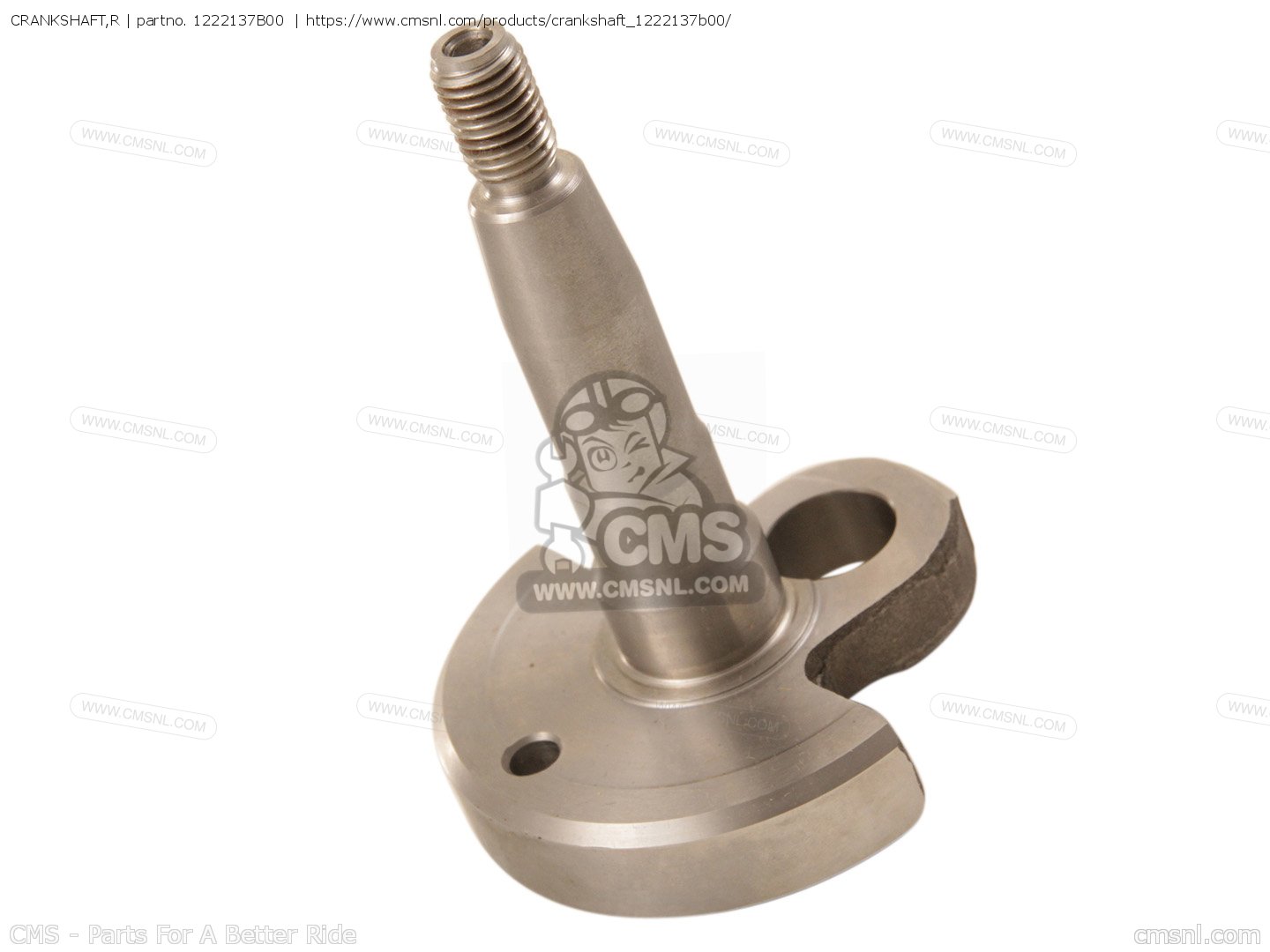 CRANKSHAFT,R for AP50 1996 (T) - order at CMSNL