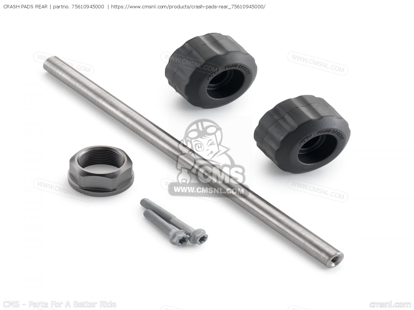 75610945000: CRASH PADS REAR KTM - buy the 75610945000 at CMSNL