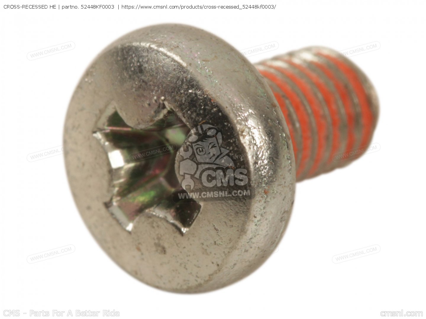 52448KF0003: Cross-recessed He Honda - buy the 52448-KF0-003 at CMSNL