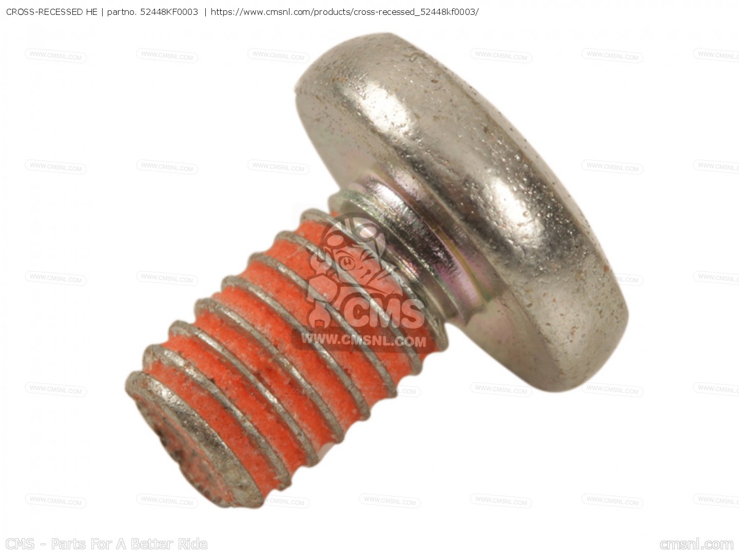 52448KF0003: Cross-recessed He Honda - buy the 52448-KF0-003 at CMSNL