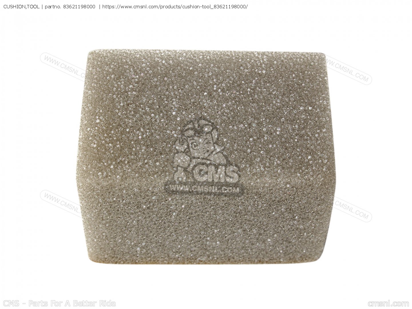 83621198000: CUSHION,TOOL Honda - buy the 83621-198-000 at CMSNL