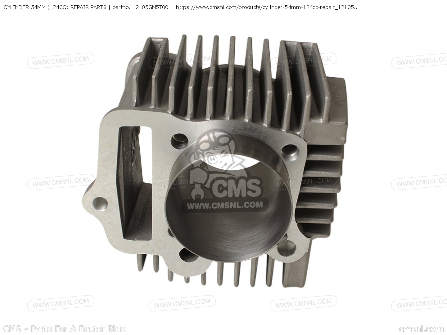 12105GN5T00: Cylinder 54mm (124cc) Repair Parts Takegawa - buy the 12105-GN5-T00 at CMSNL