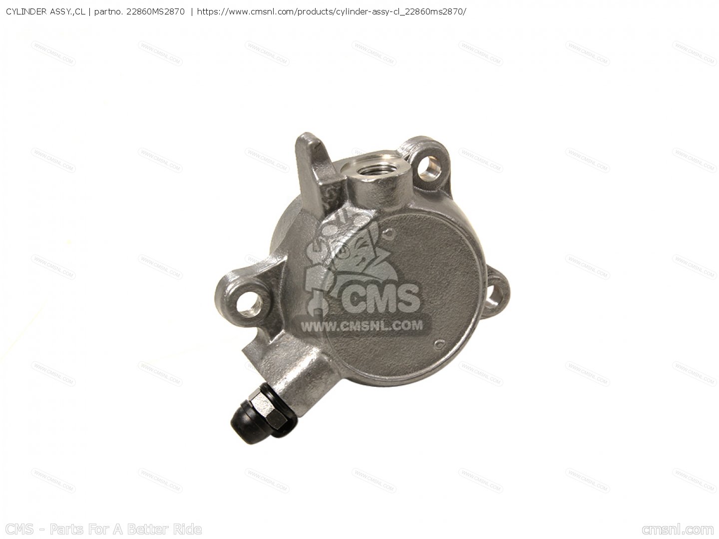 22860MS2870: Cylinder Assy.,cl Honda - buy the 22860-MS2-870 at CMSNL