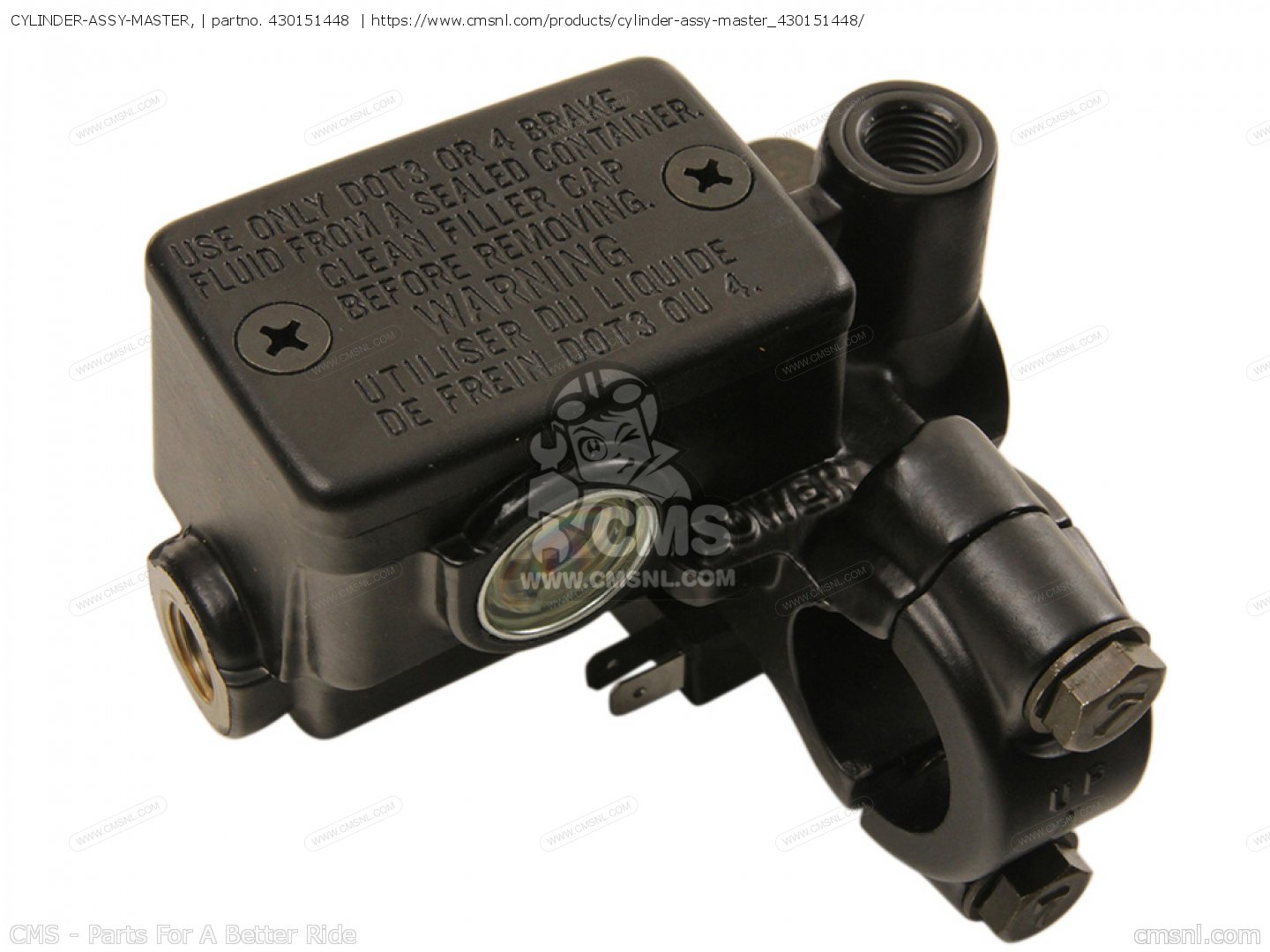 430151448: Cylinder-assy-master, Kawasaki - buy the 43015-1448 at CMSNL