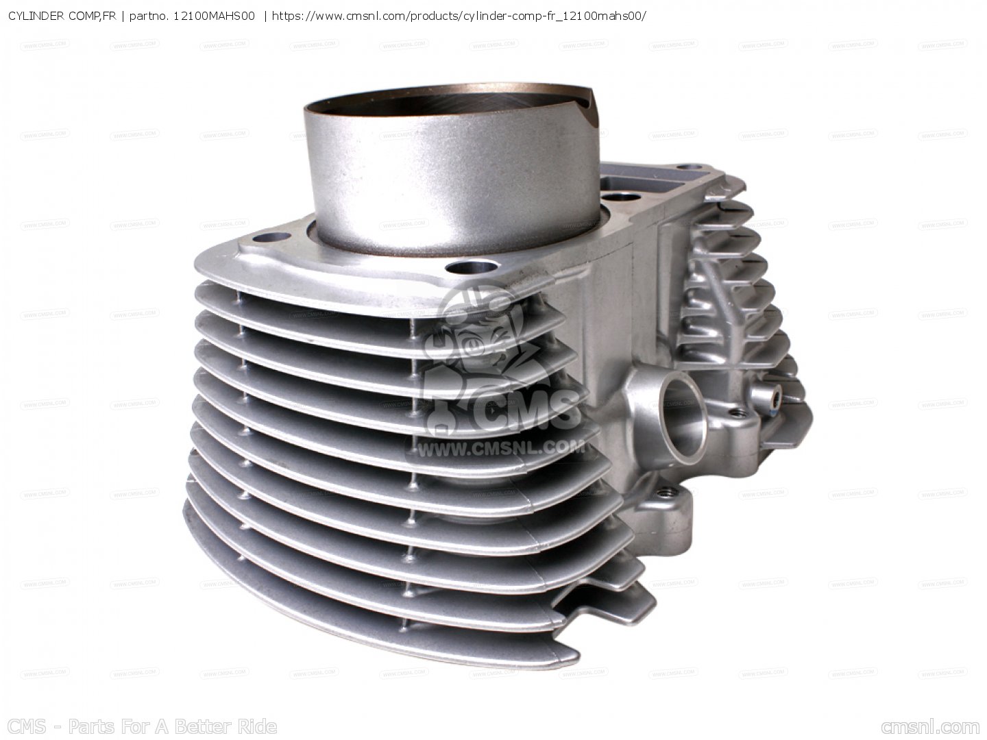 12100MAHS00: CYLINDER COMP,FR Honda - buy the 12100-MAH-S00 at CMSNL