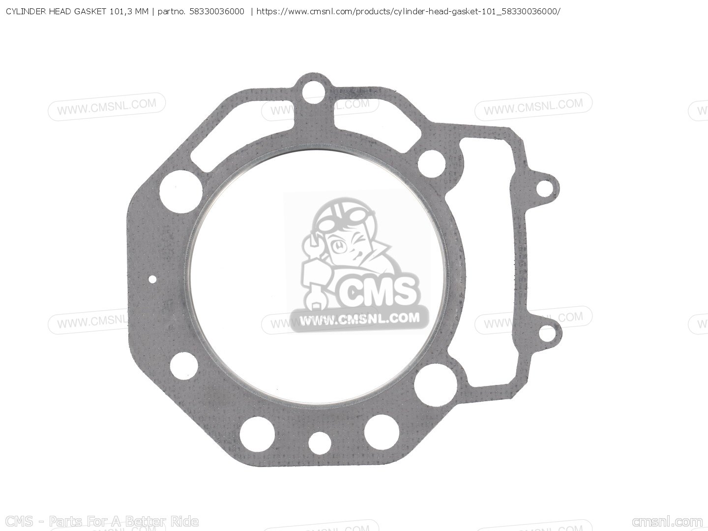 58330036000: CYLINDER HEAD GASKET 101,3 MM KTM - buy the 58330036000 at ...