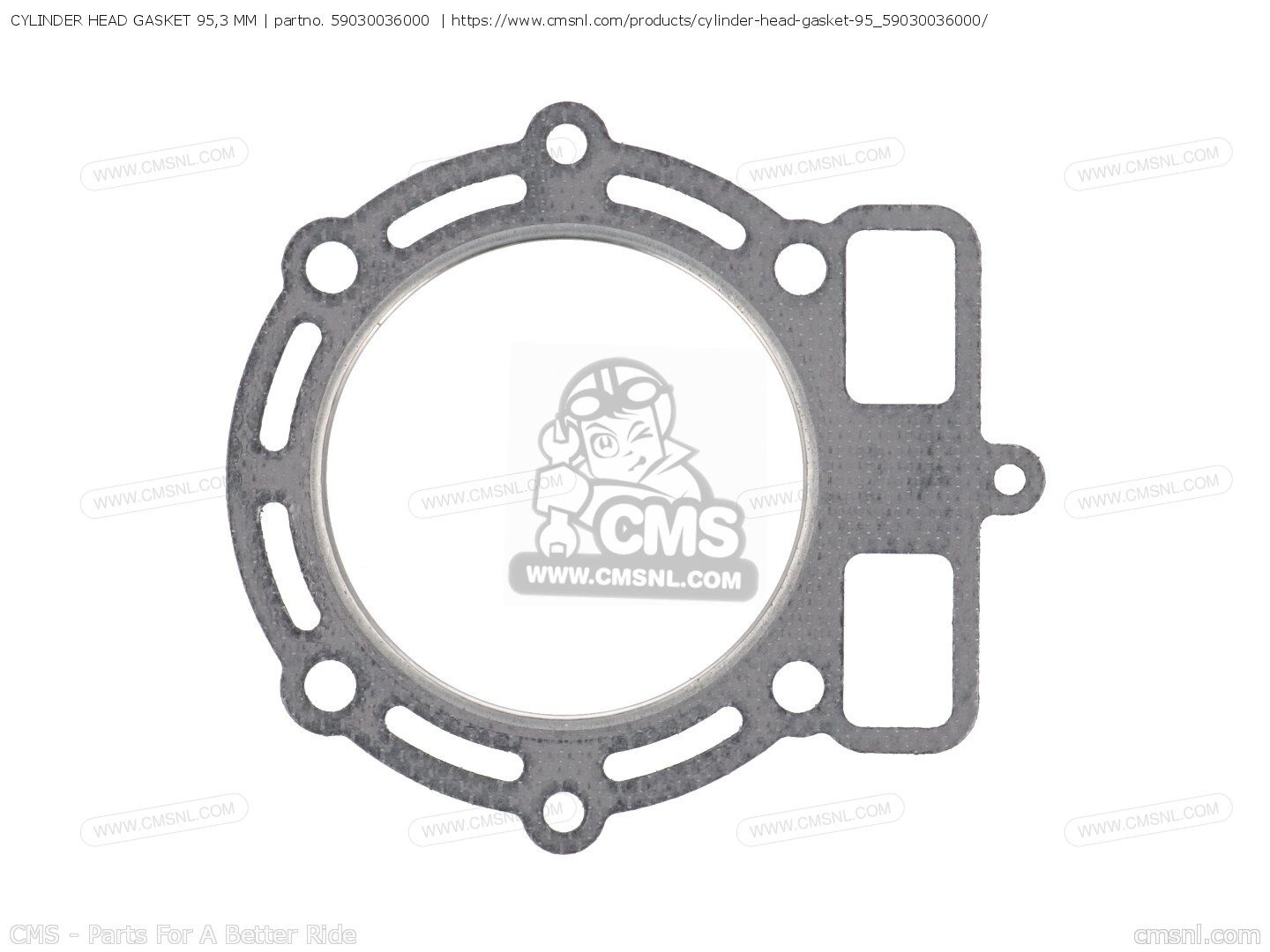 59030036000: CYLINDER HEAD GASKET 95,3 MM KTM - buy the 59030036000 at ...