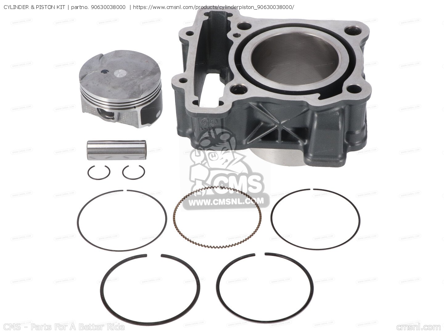90630038000: CYLINDER & PISTON KIT KTM - buy the 90630038000 at CMSNL