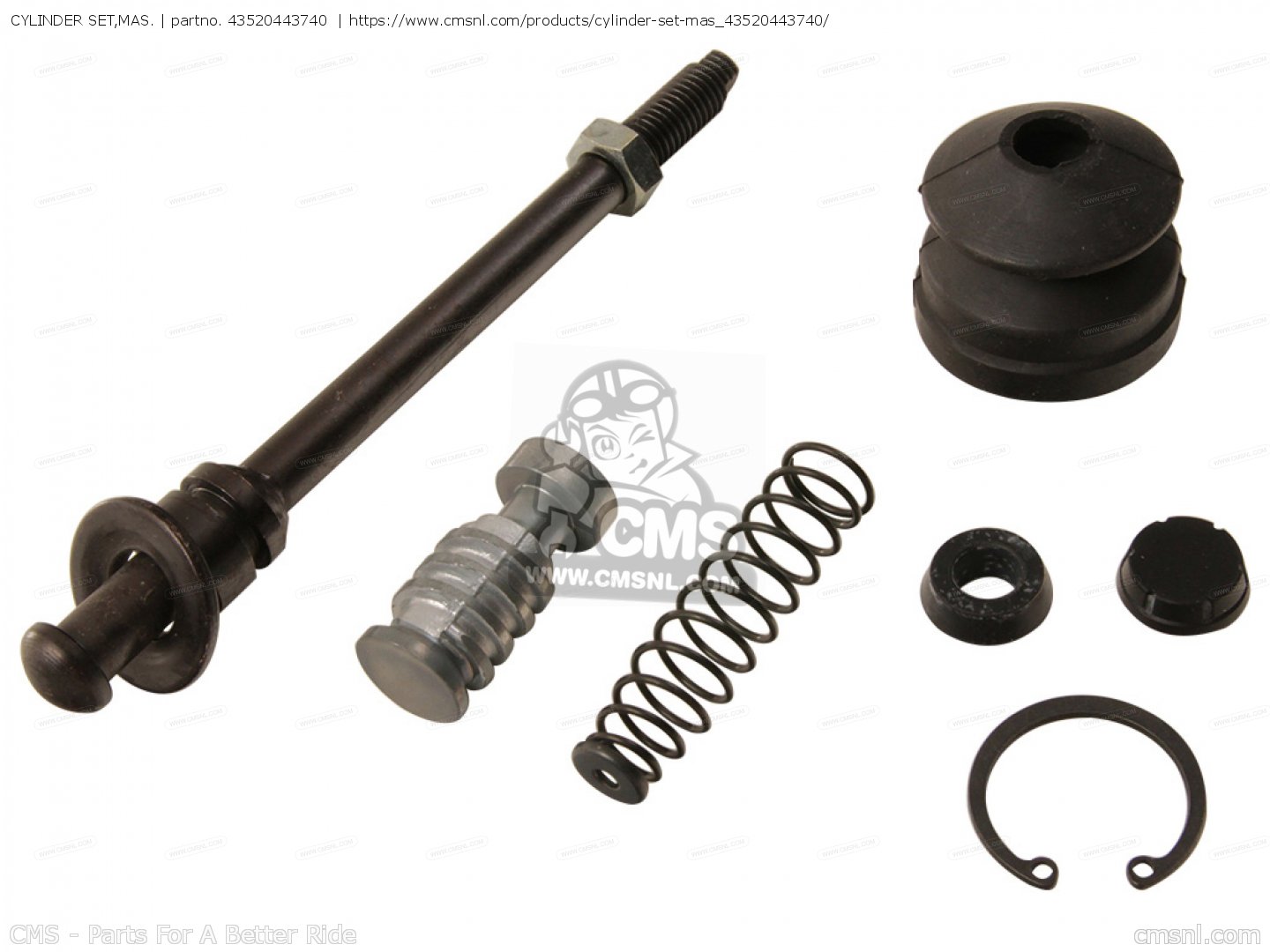 43520443740: CYLINDER SET,MAS. Honda - buy the 43520-443-740 at CMSNL