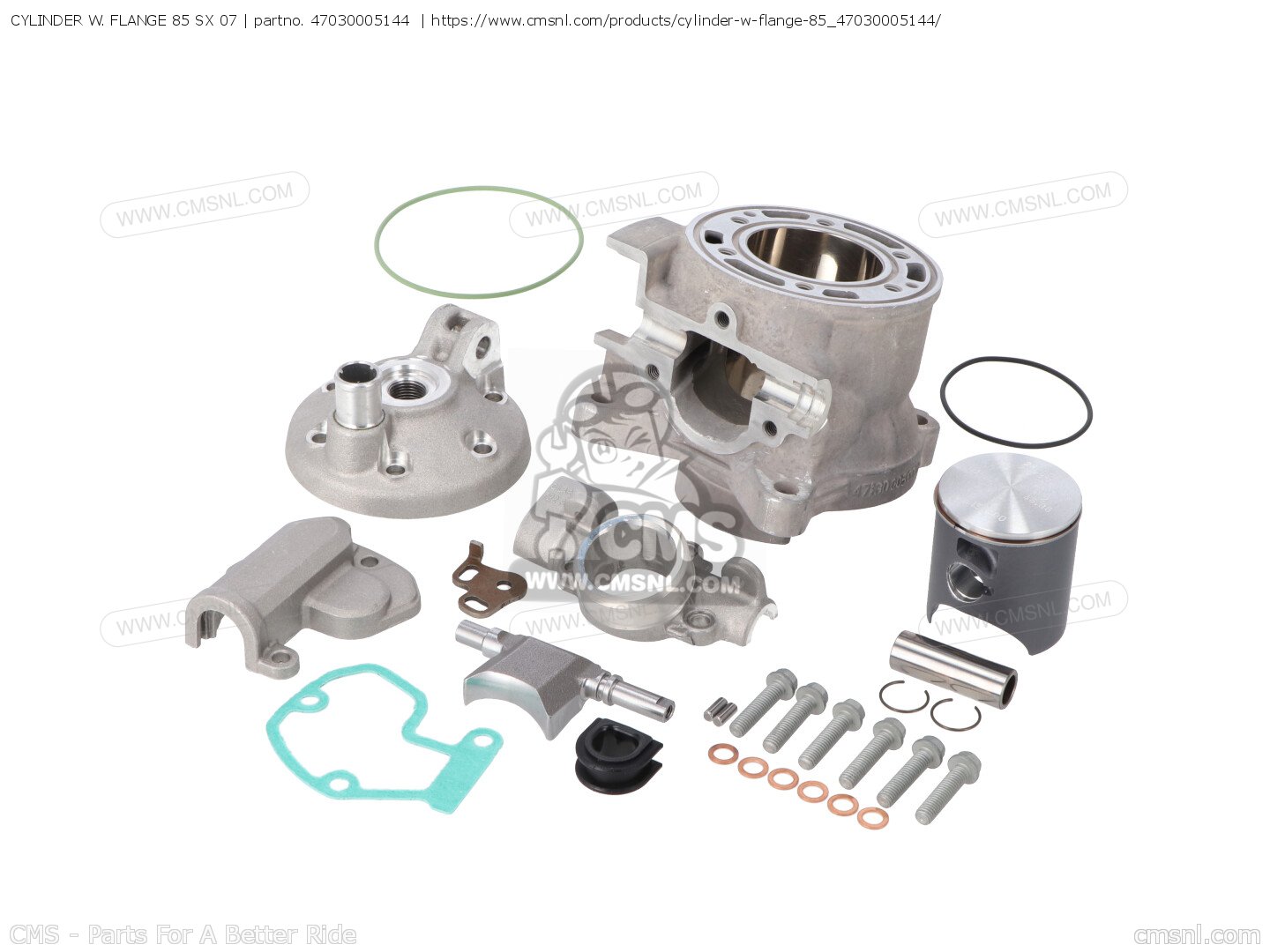 47030005144: CYLINDER W. FLANGE 85 SX 07 KTM - buy the 47030005144 at CMSNL