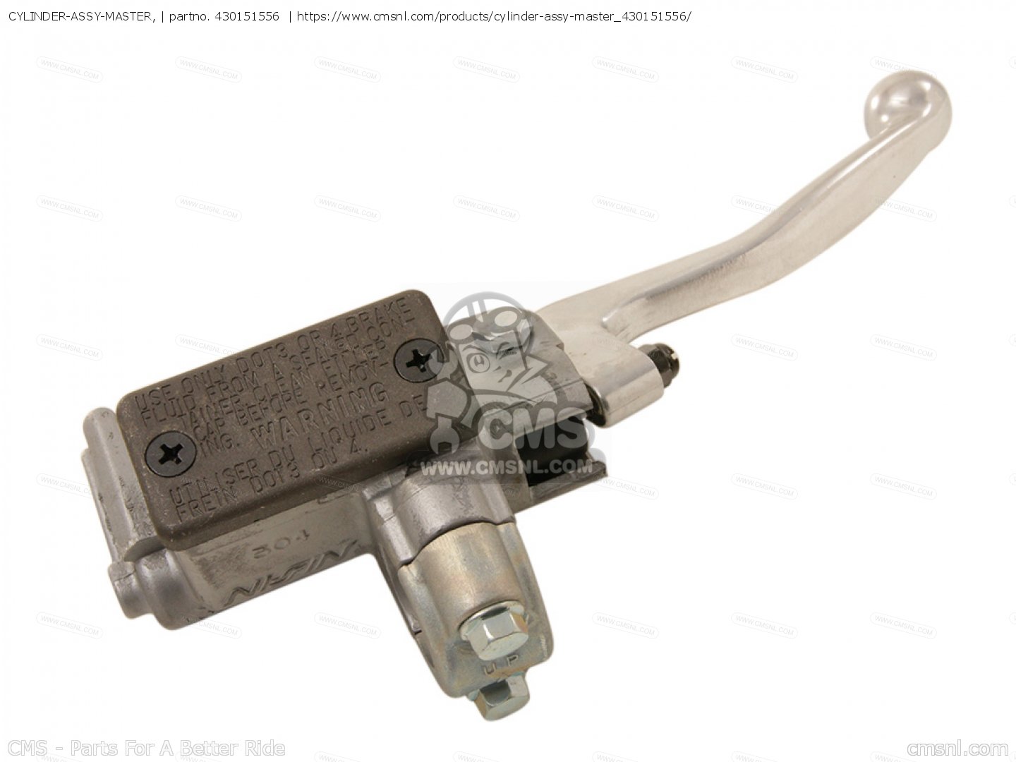 430151556: CYLINDER-ASSY-MASTER, Kawasaki - buy the 43015-1556 at CMSNL