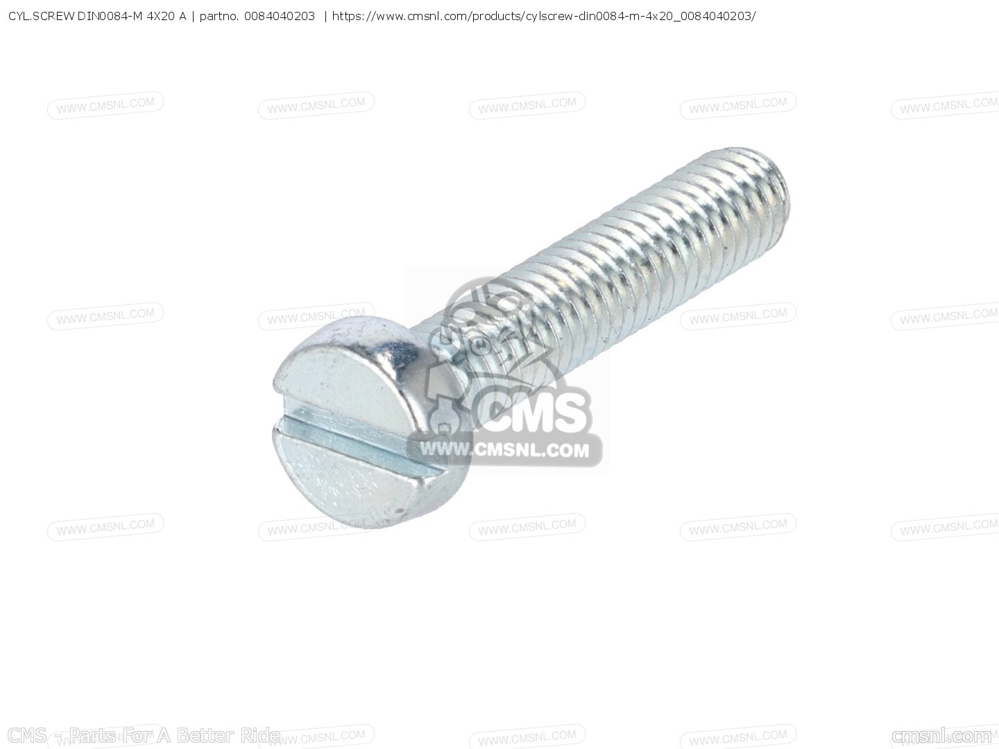 CYL.SCREW DIN0084-M 4X20 A for 640 LC4 Europe 1999 - order at CMSNL