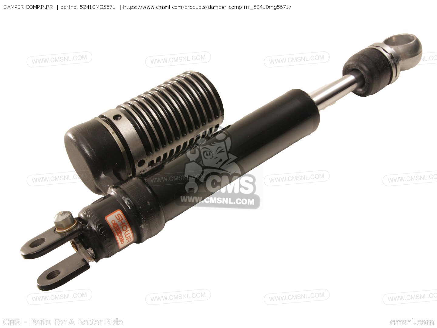 52410MG5671: DAMPER COMP,R.RR. Honda - buy the 52410-MG5-671 at CMSNL