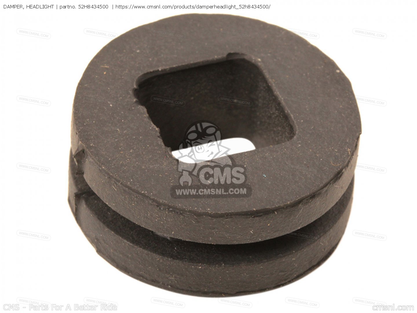 52H8434500：DAMPER, HEADLIGHT Yamaha - CMSNLで52H-84345-00-00を購入する。