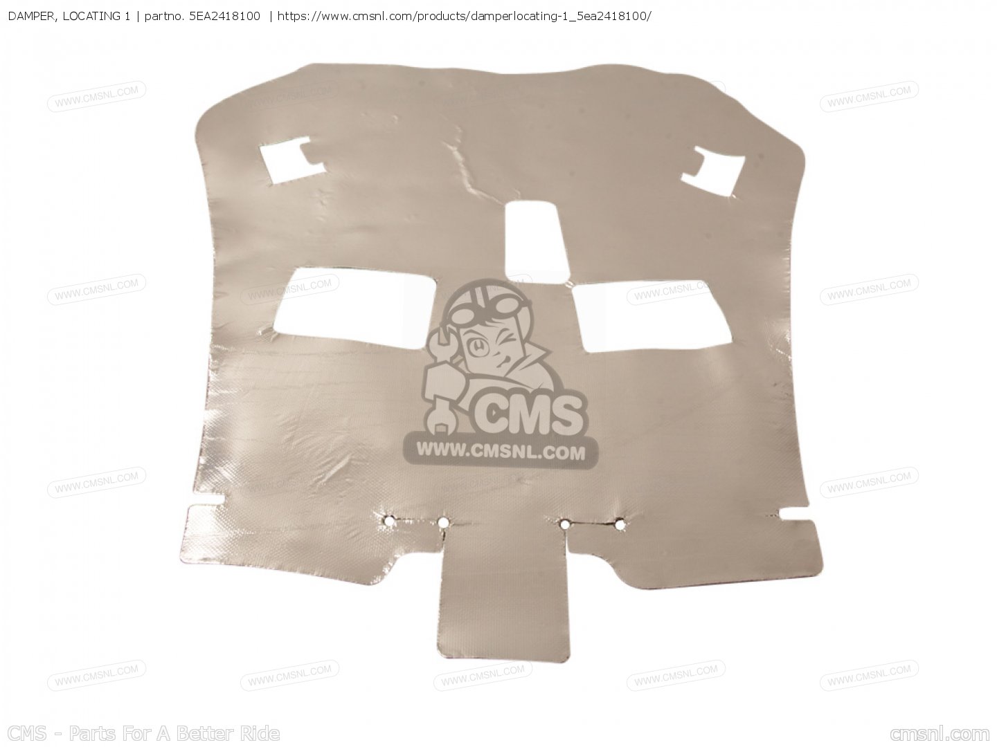 5EA2418100: DAMPER, LOCATING 1 Yamaha - buy the 5EA-24181-00-00 at CMSNL