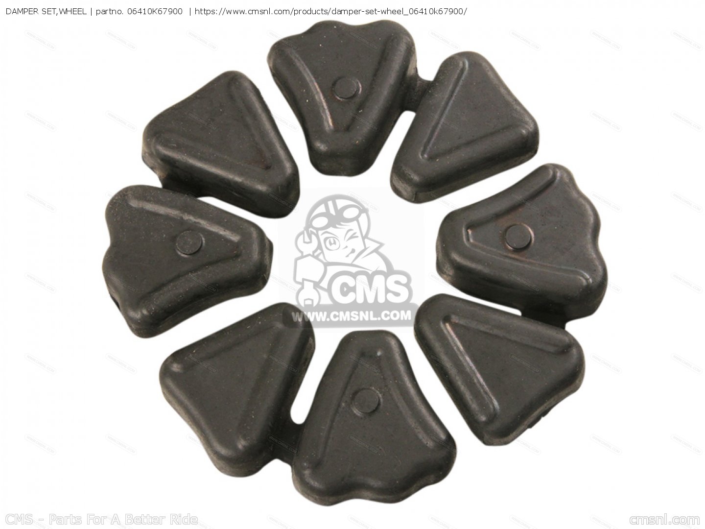06410K67900: DAMPER SET,WHEEL Honda - buy the 06410-K67-900 at CMSNL