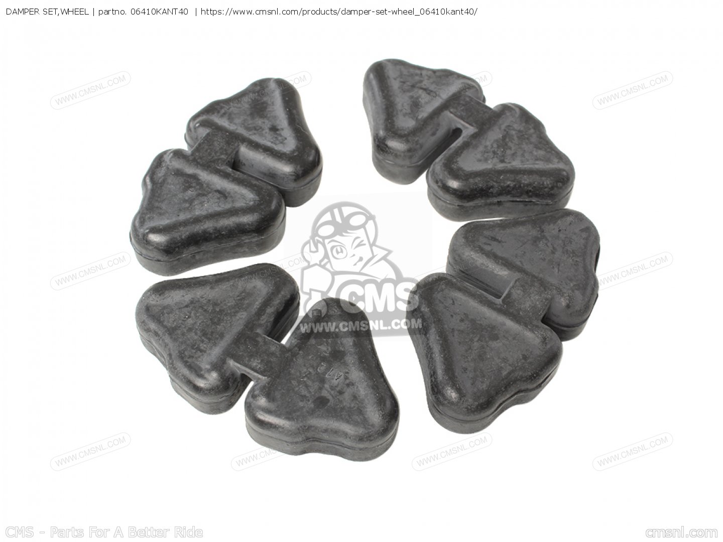 06410KANT40: DAMPER SET,WHEEL Honda - buy the 06410-KAN-T40 at CMSNL