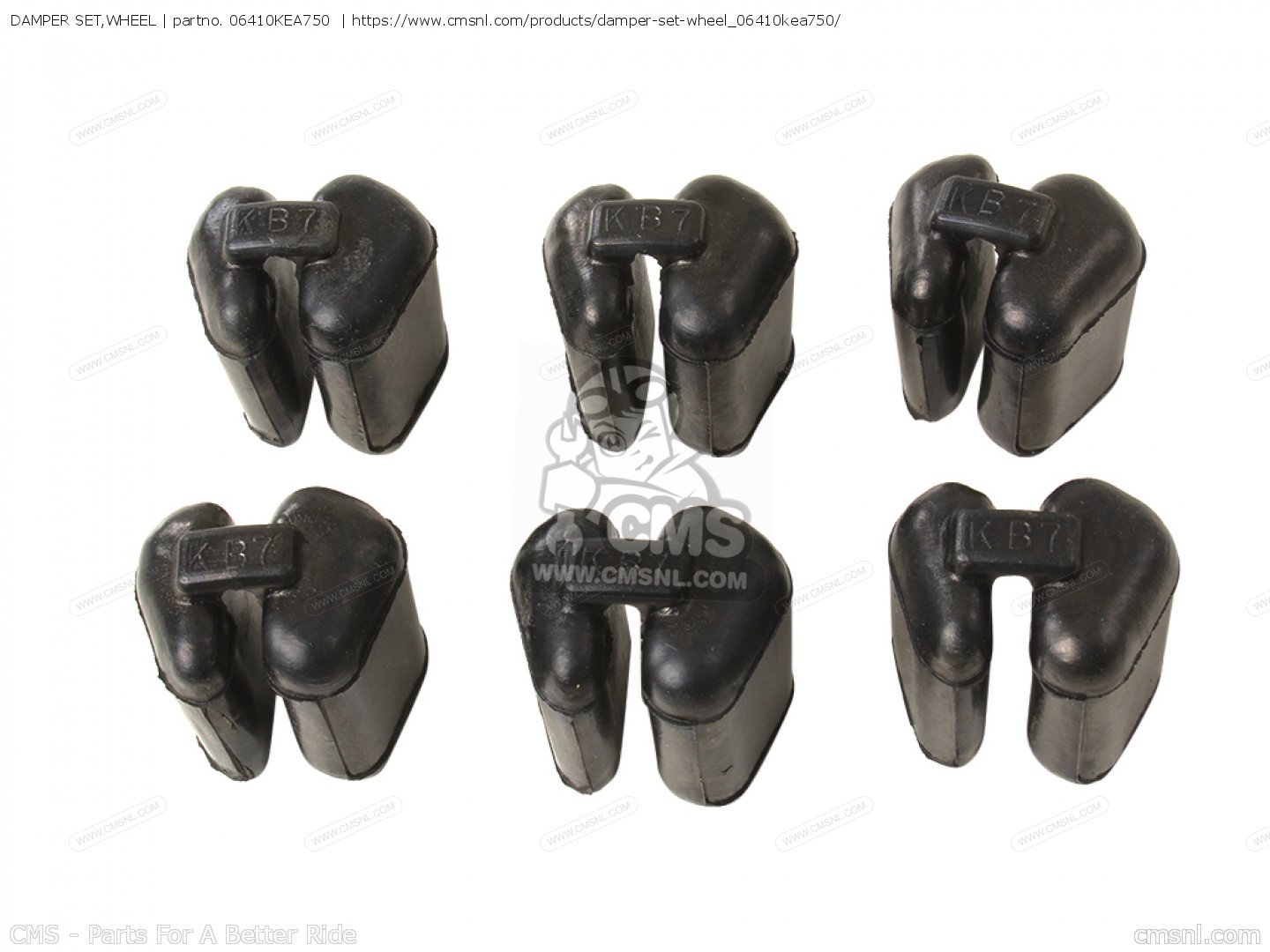 06410KEA750: DAMPER SET,WHEEL Honda - buy the 06410-KEA-750 at CMSNL