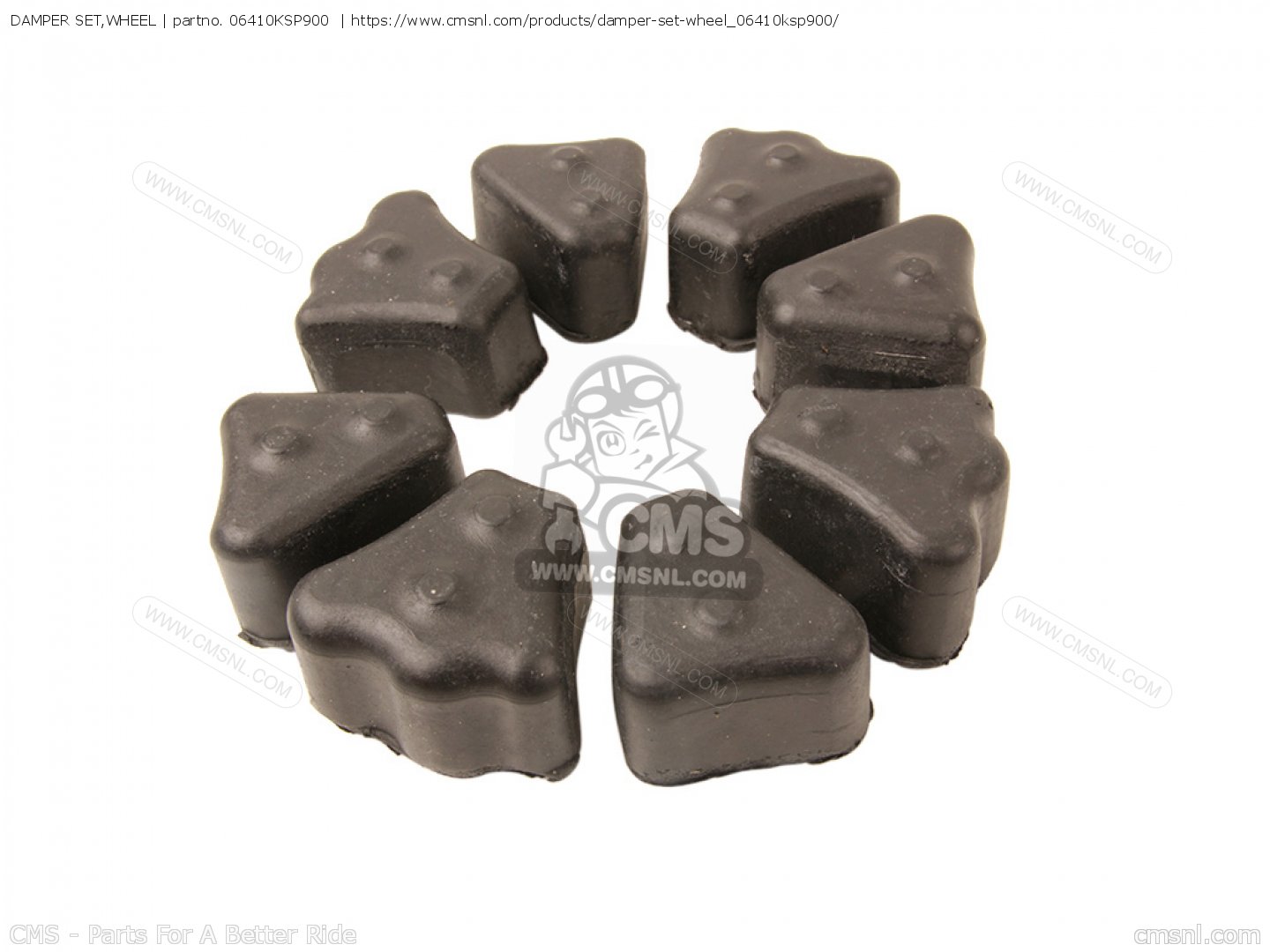 06410KSP900: Damper Set,wheel Honda - buy the 06410-KSP-900 at CMSNL