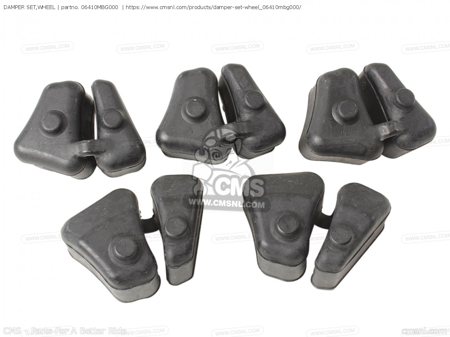 06410MBG000: DAMPER SET,WHEEL Honda - buy the 06410-MBG-000 at CMSNL