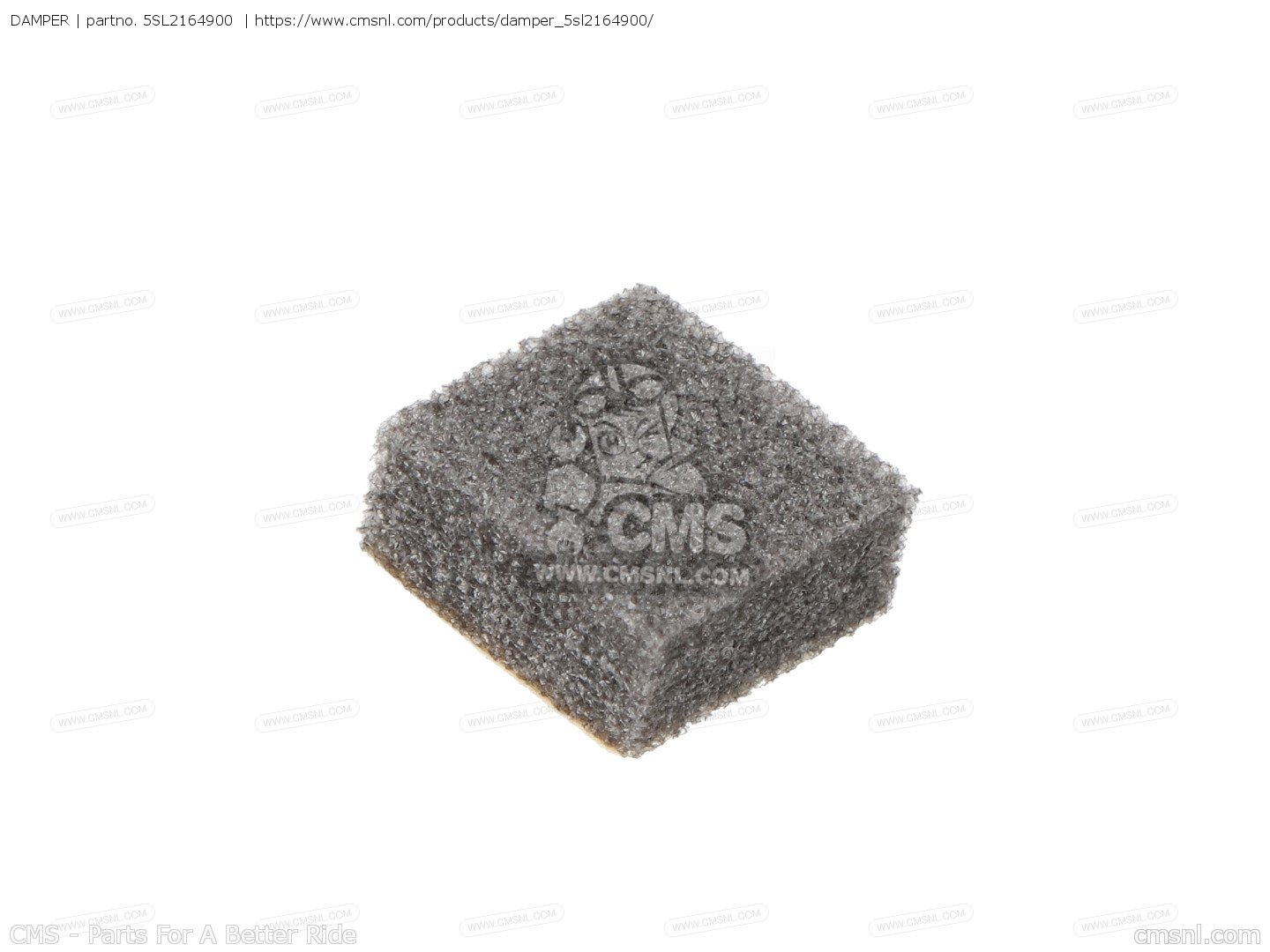 5SL2164900: DAMPER Yamaha - buy the 5SL-21649-00-00 at CMSNL