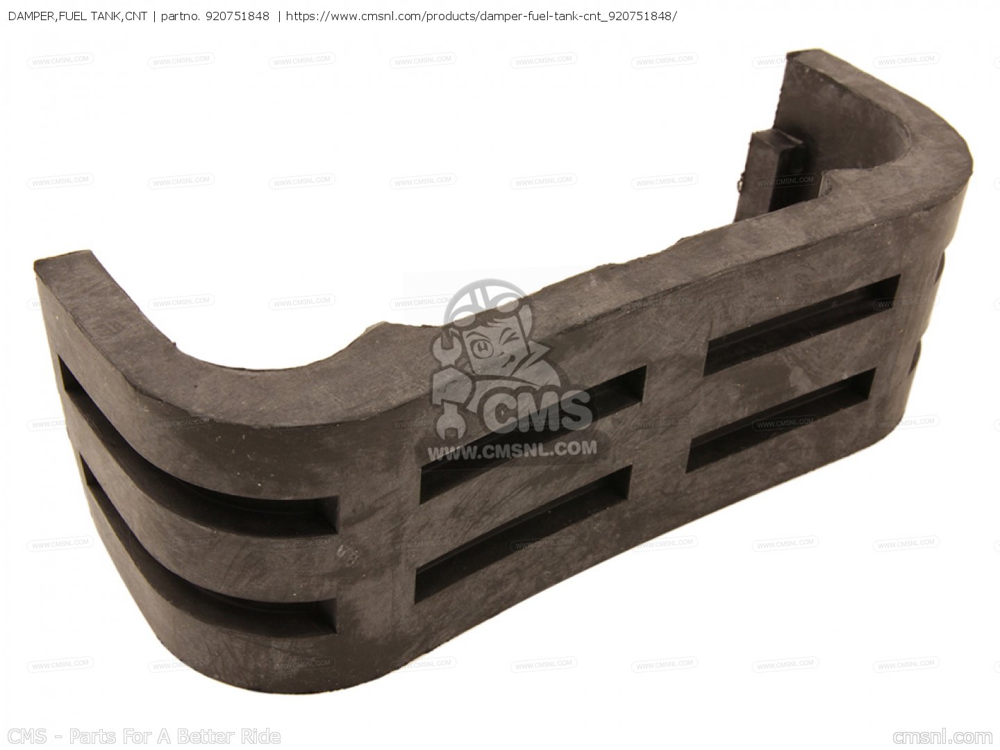 920751848: DAMPER,FUEL TANK,CNT Kawasaki - buy the 92075-1848 at CMSNL