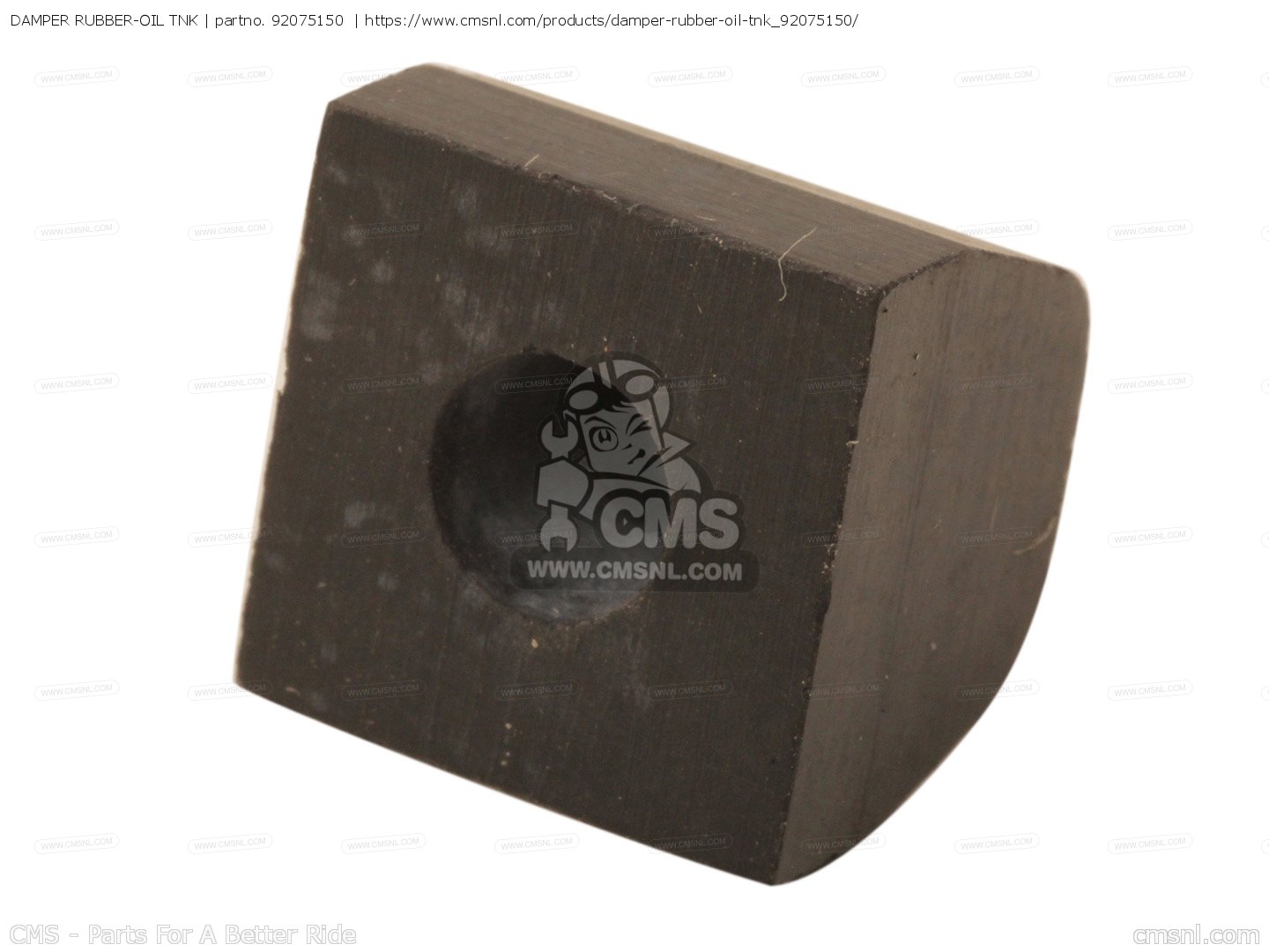 92075150: Damper,oil Tank Kawasaki - buy the 92075-150 at CMSNL
