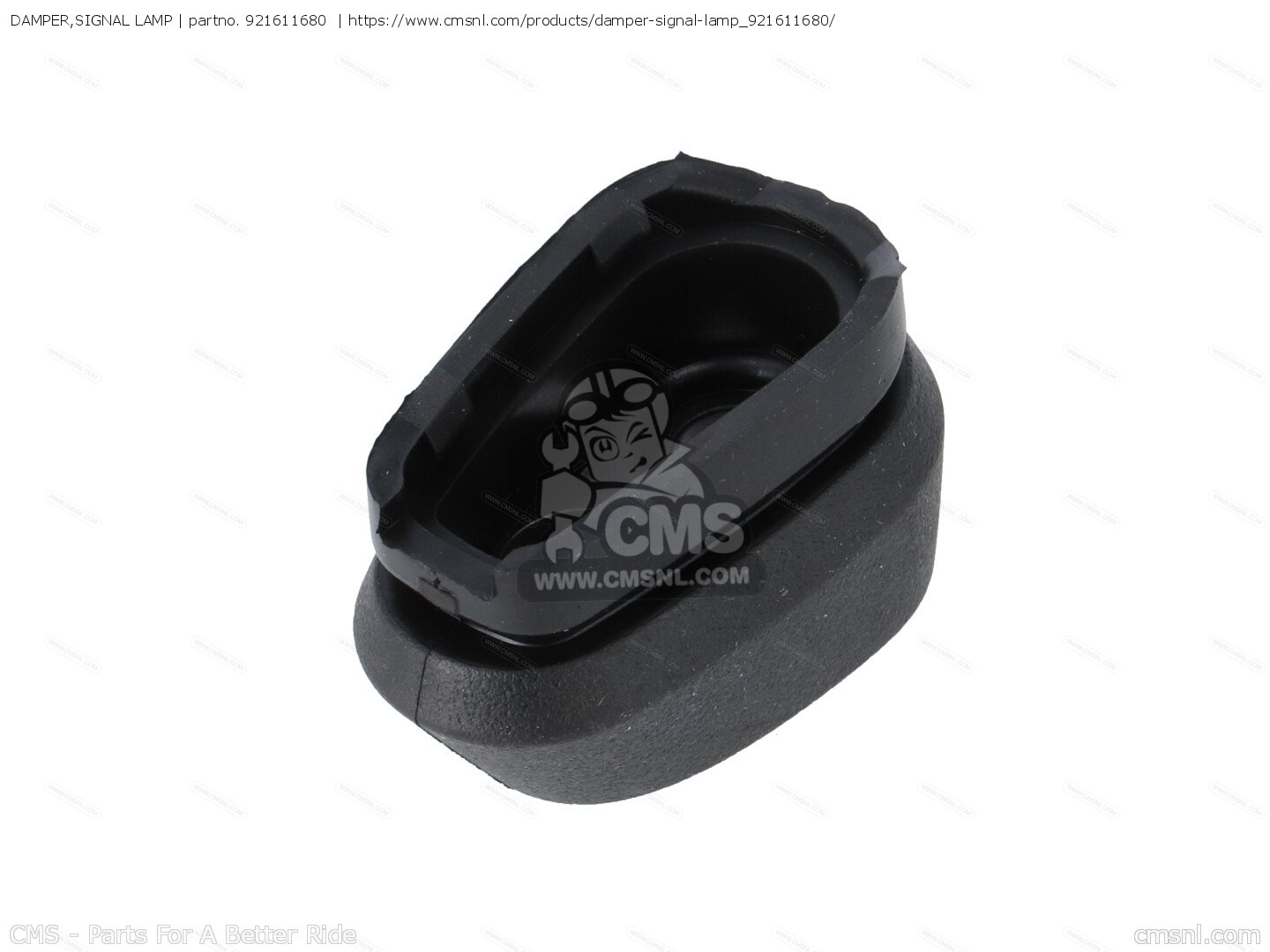 921611680: DAMPER,SIGNAL LAMP Kawasaki - buy the 92161-1680 at CMSNL