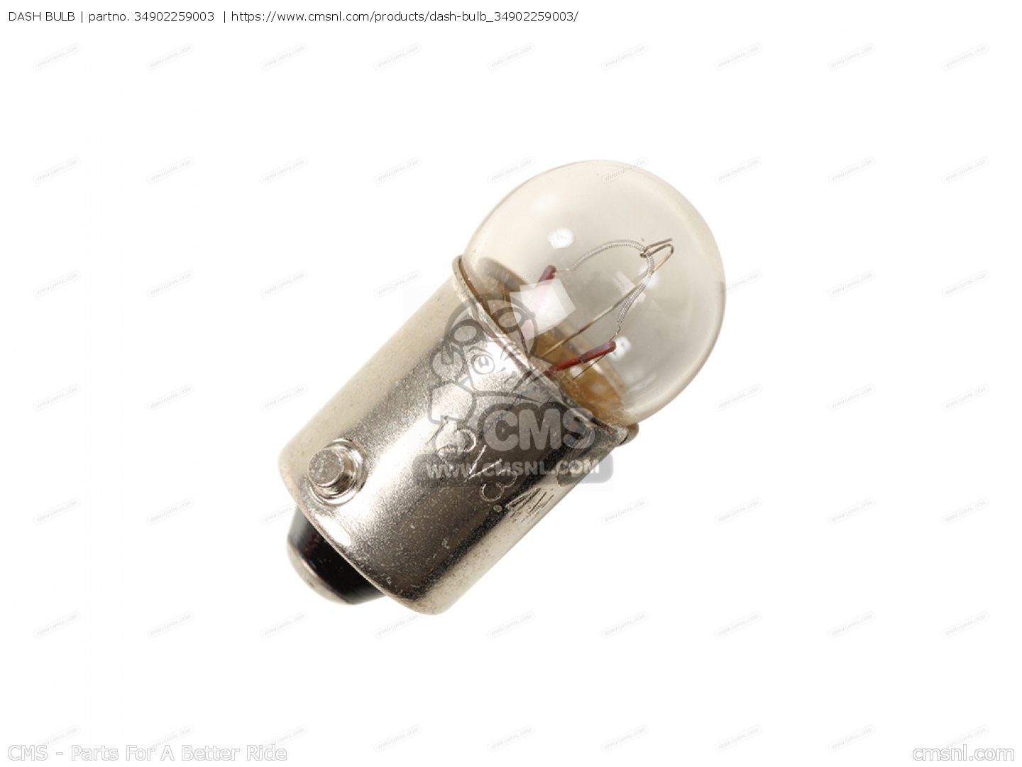 DASH BULB 12V 3,4W for CB900F 1982 (C) - order at CMSNL