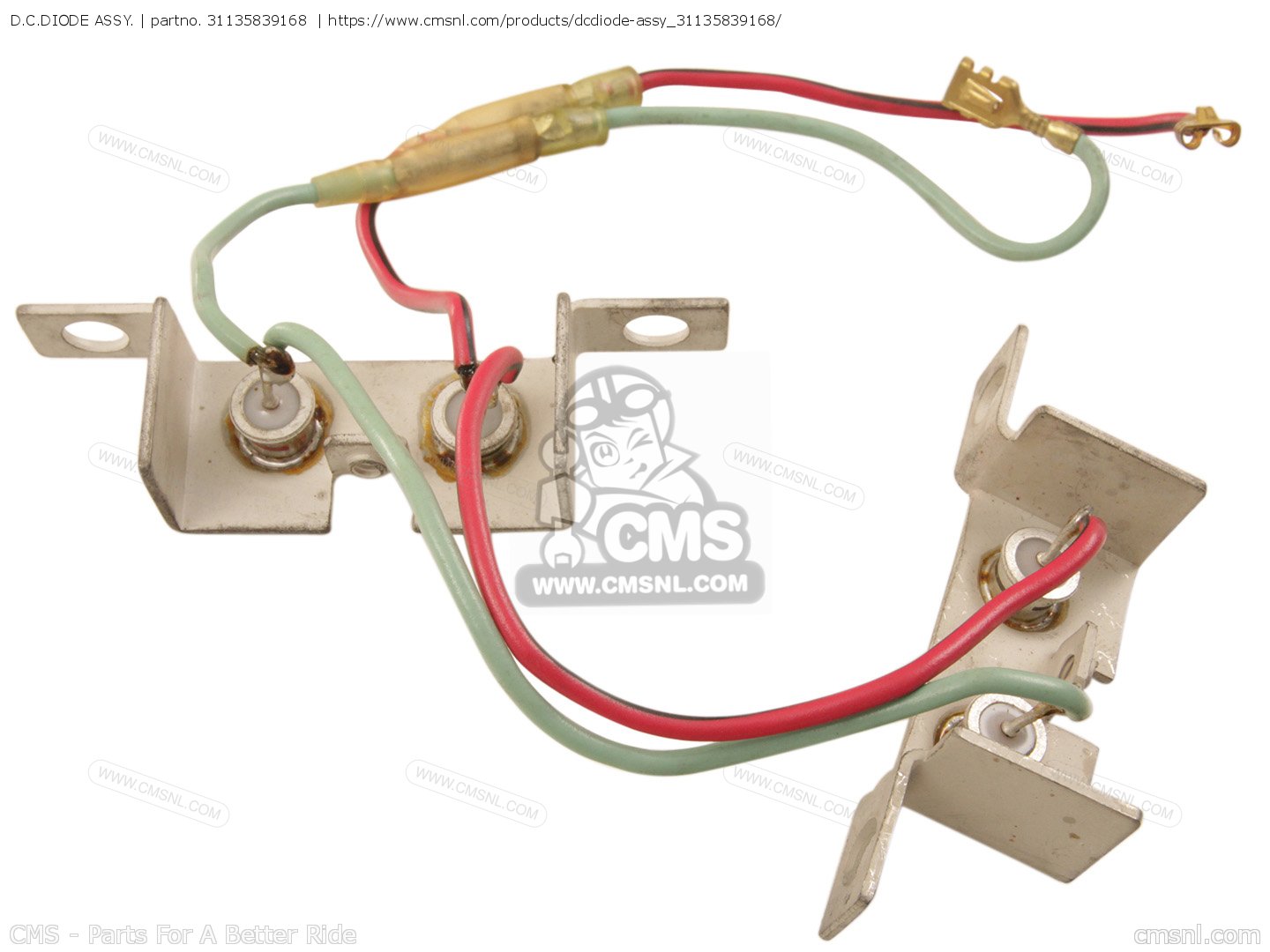 31135839168: D.c.diode Assy. Honda - buy the 31135-839-168 at CMSNL