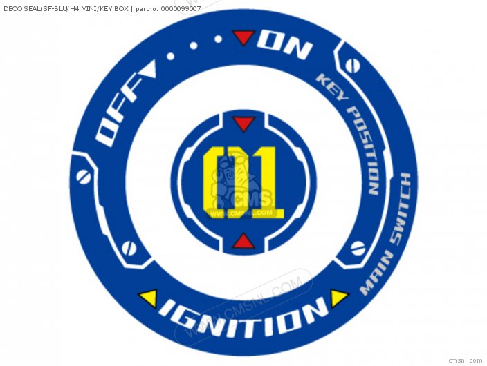 0000099007: Deco Seal(sf-blu/h4 Mini/key Box Kitaco - buy the 000 ...