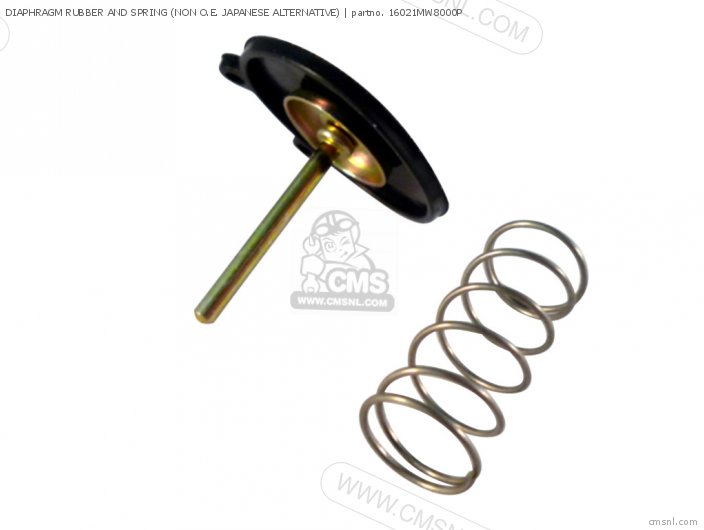 16021MW8000P: DIAPHRAGM RUBBER AND SPRING Honda - buy the 16021-MW8 ...