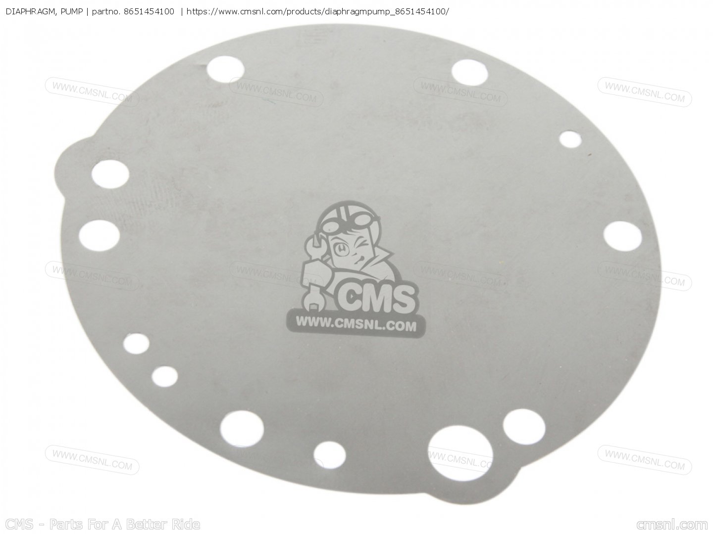 8651454100: Diaphragm, Pump Yamaha - buy the 865-14541-00 at CMSNL