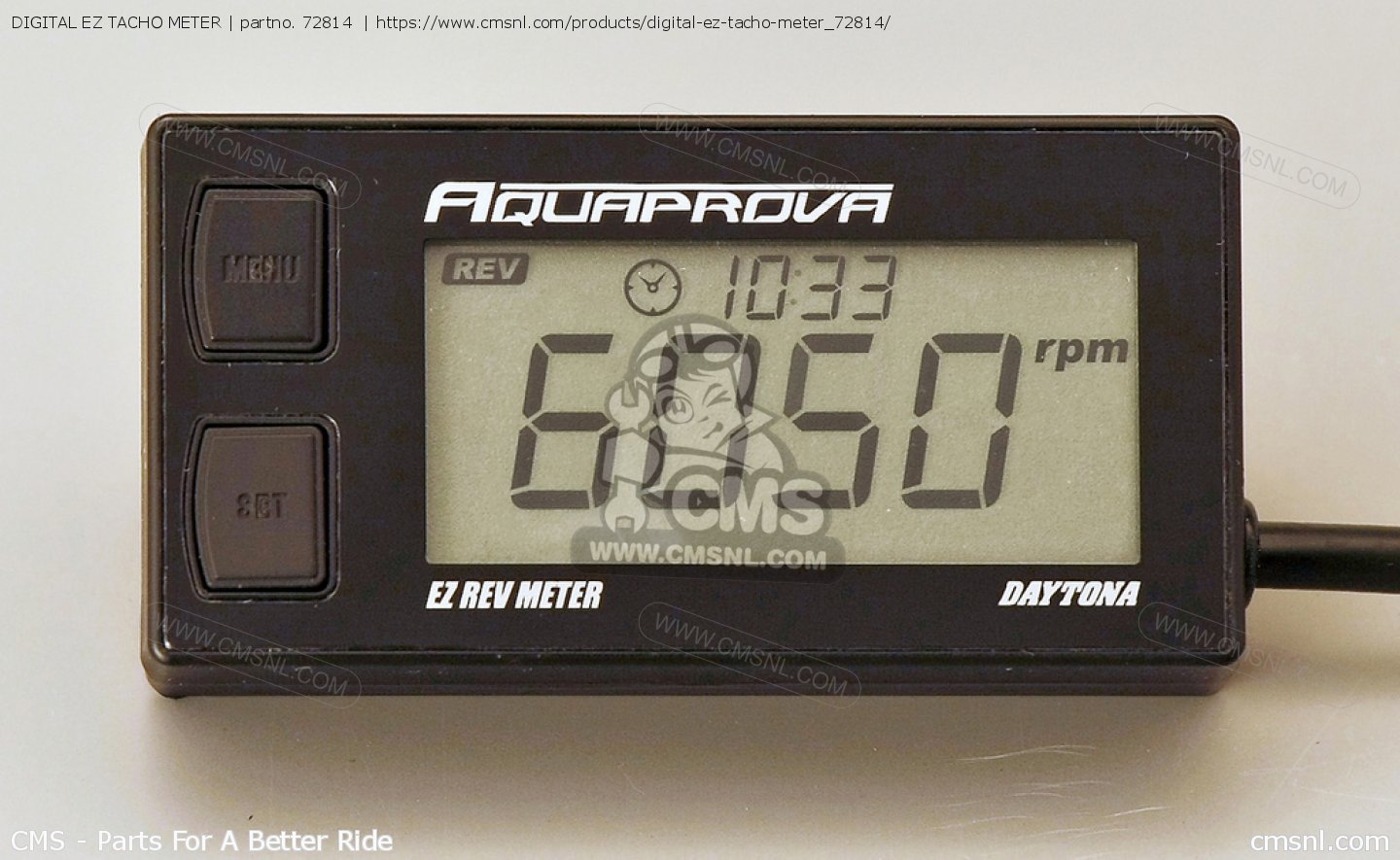 72814: DIGITAL EZ TACHO METER Daytona - buy the 72814 at CMSNL