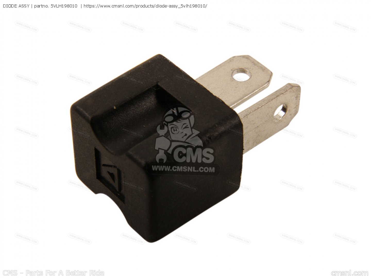 5VL-H1980-10-00 Diode Assy, 5VLH198010 Yamaha - YBR125ED