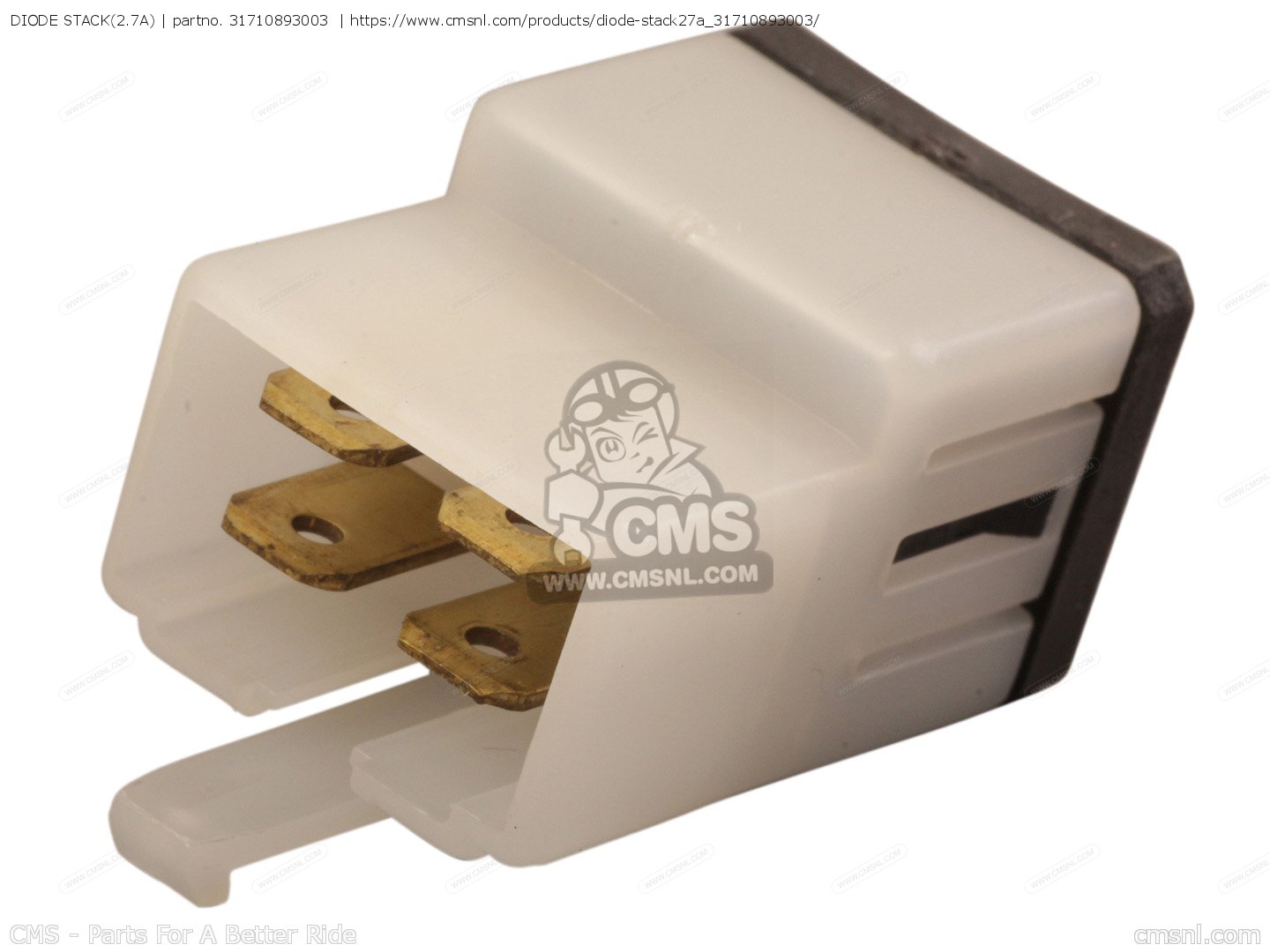 31710893003: DIODE STACK(2.7A) Honda - buy the 31710-893-003 at CMSNL