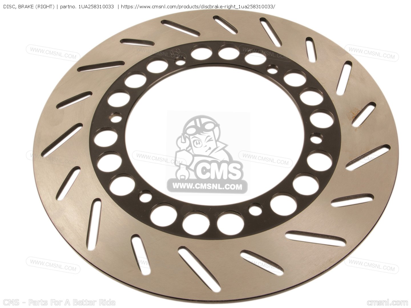 1UA258310033: DISC, BRAKE (RIGHT) Yamaha - buy the 1UA-25831-00-33 at CMSNL