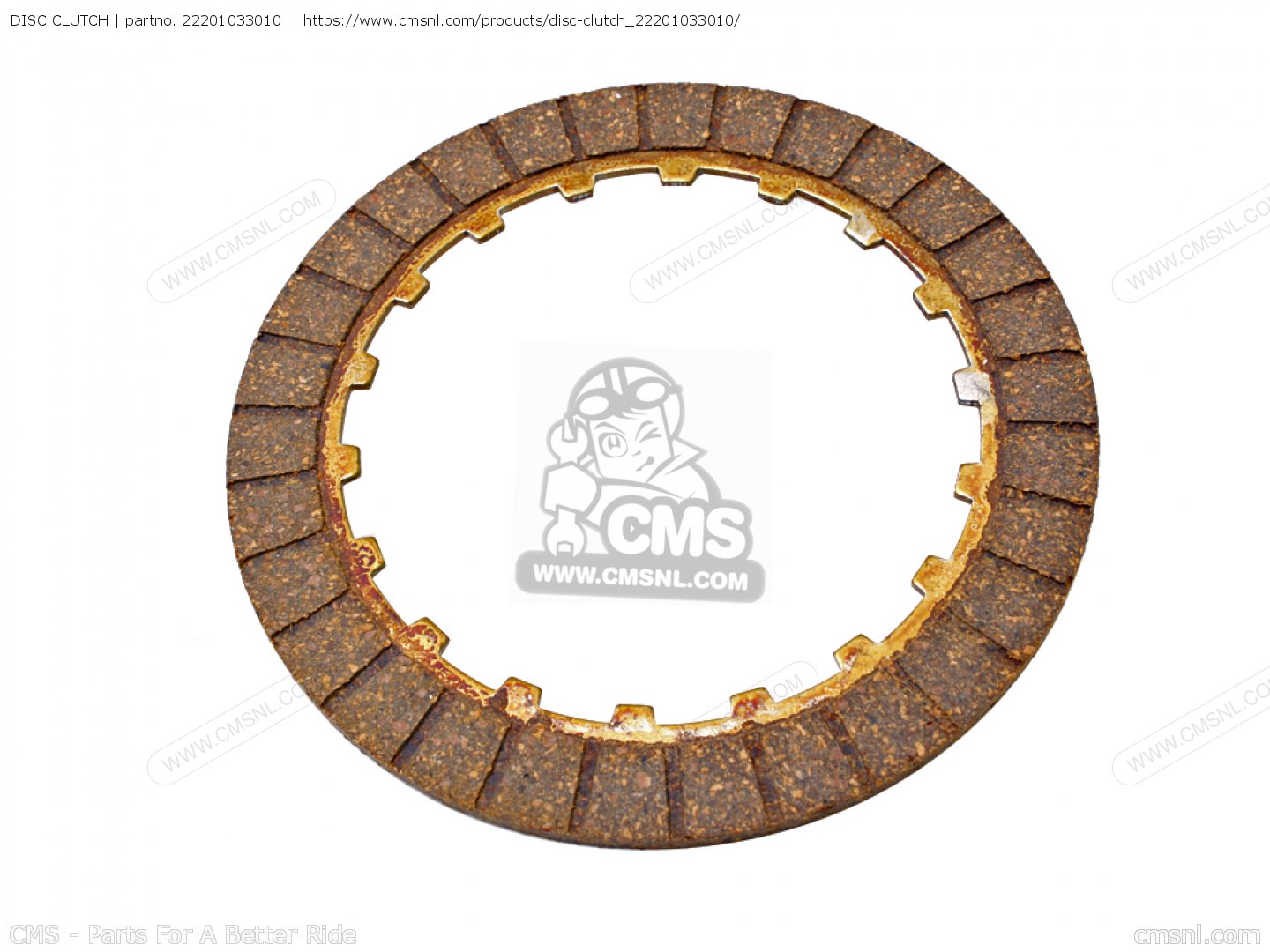 22201033010: DISC CLUTCH (MCA) Honda - buy the 22201-033-010 at CMSNL