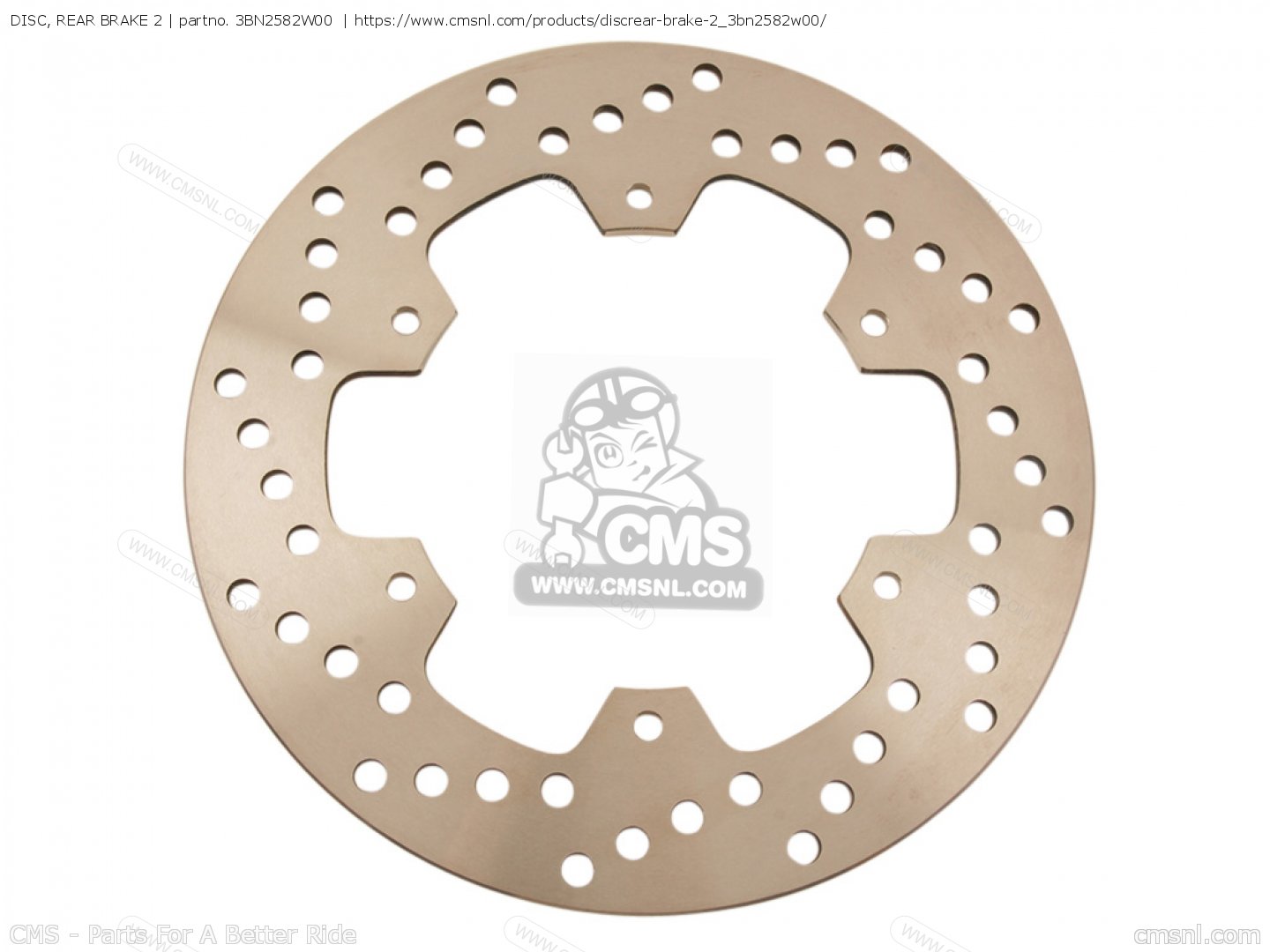 DISC, REAR BRAKE 2 for Yamaha - order at CMSNL