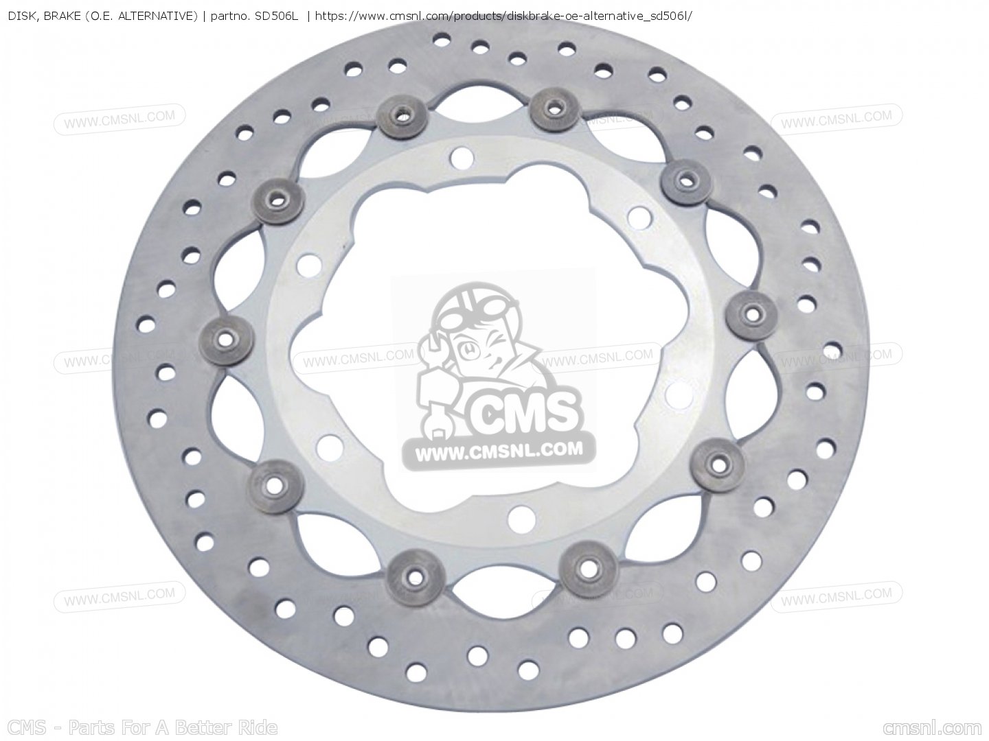 SD506L: DISK, BRAKE Honda - buy the SD506-L at CMSNL