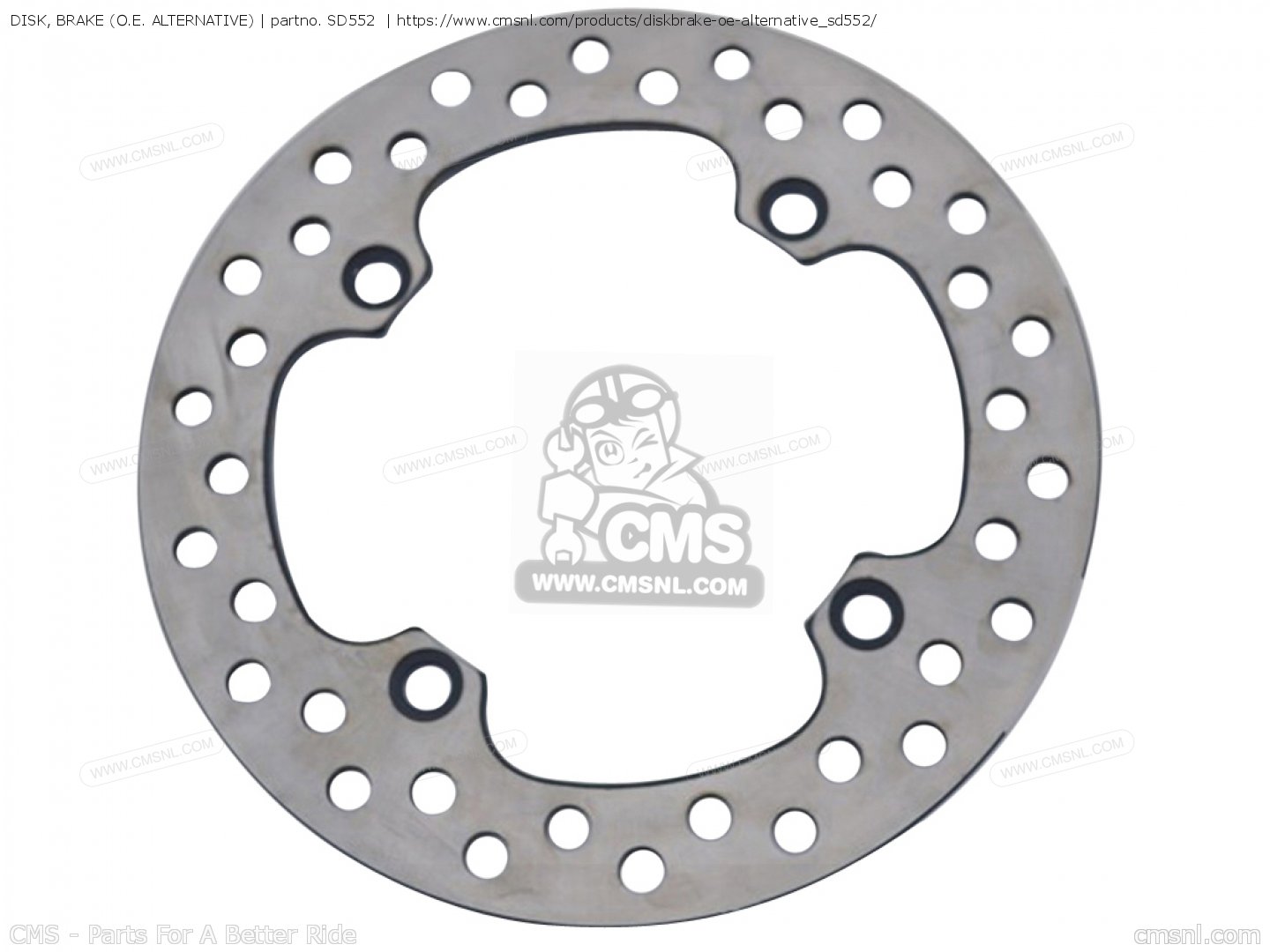 SD552: DISK, BRAKE Honda - buy the SD552 at CMSNL