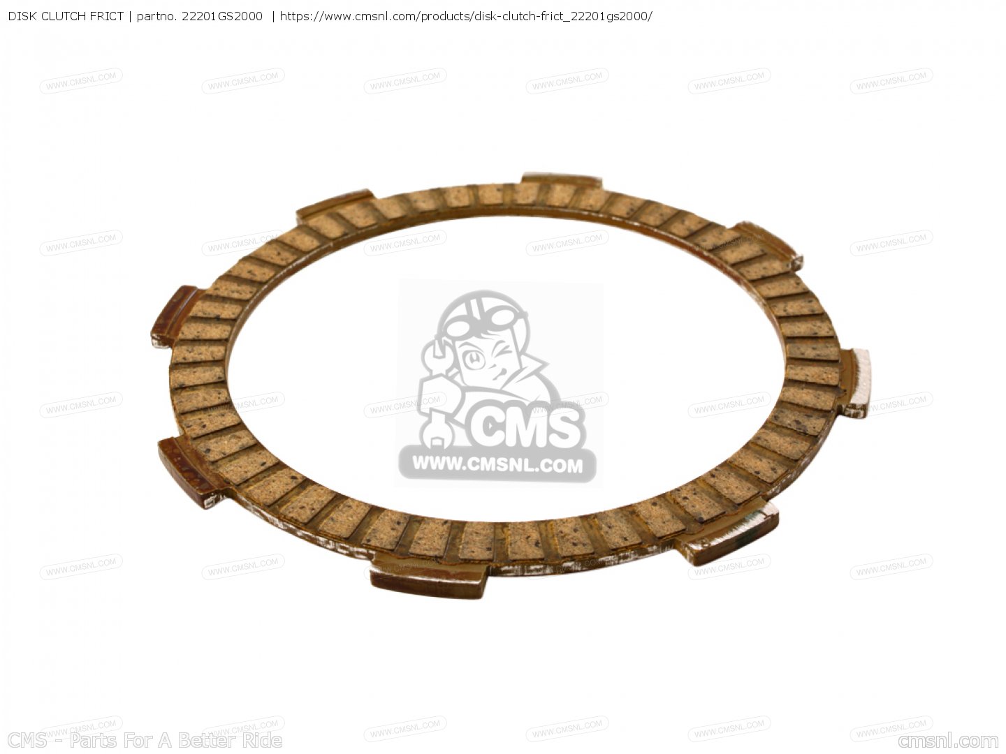 DISK CLUTCH FRICT (NAS) for Honda - order at CMSNL